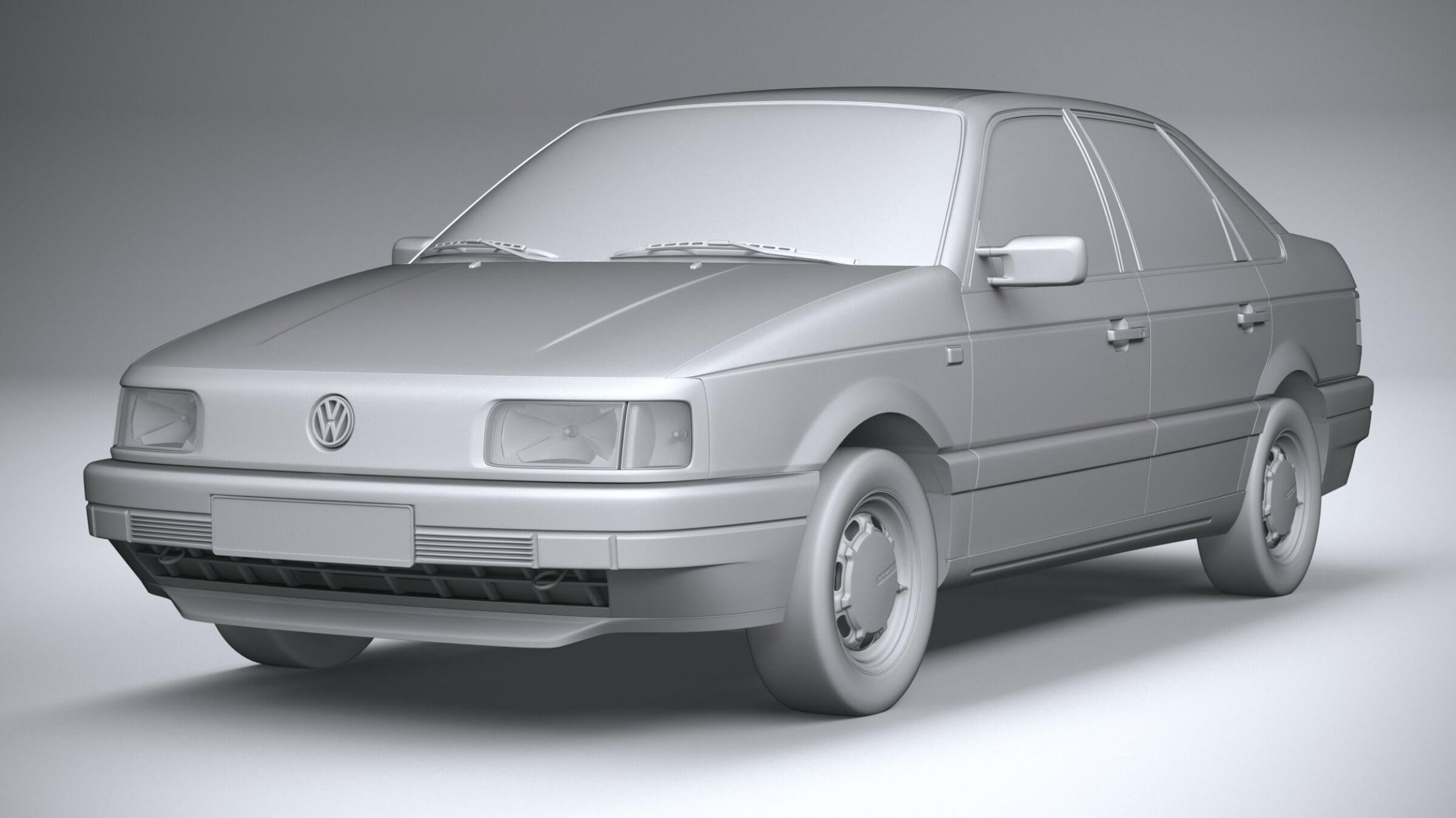 Volkswagen Passat B3 Sedan - 3D Model by SQUIR