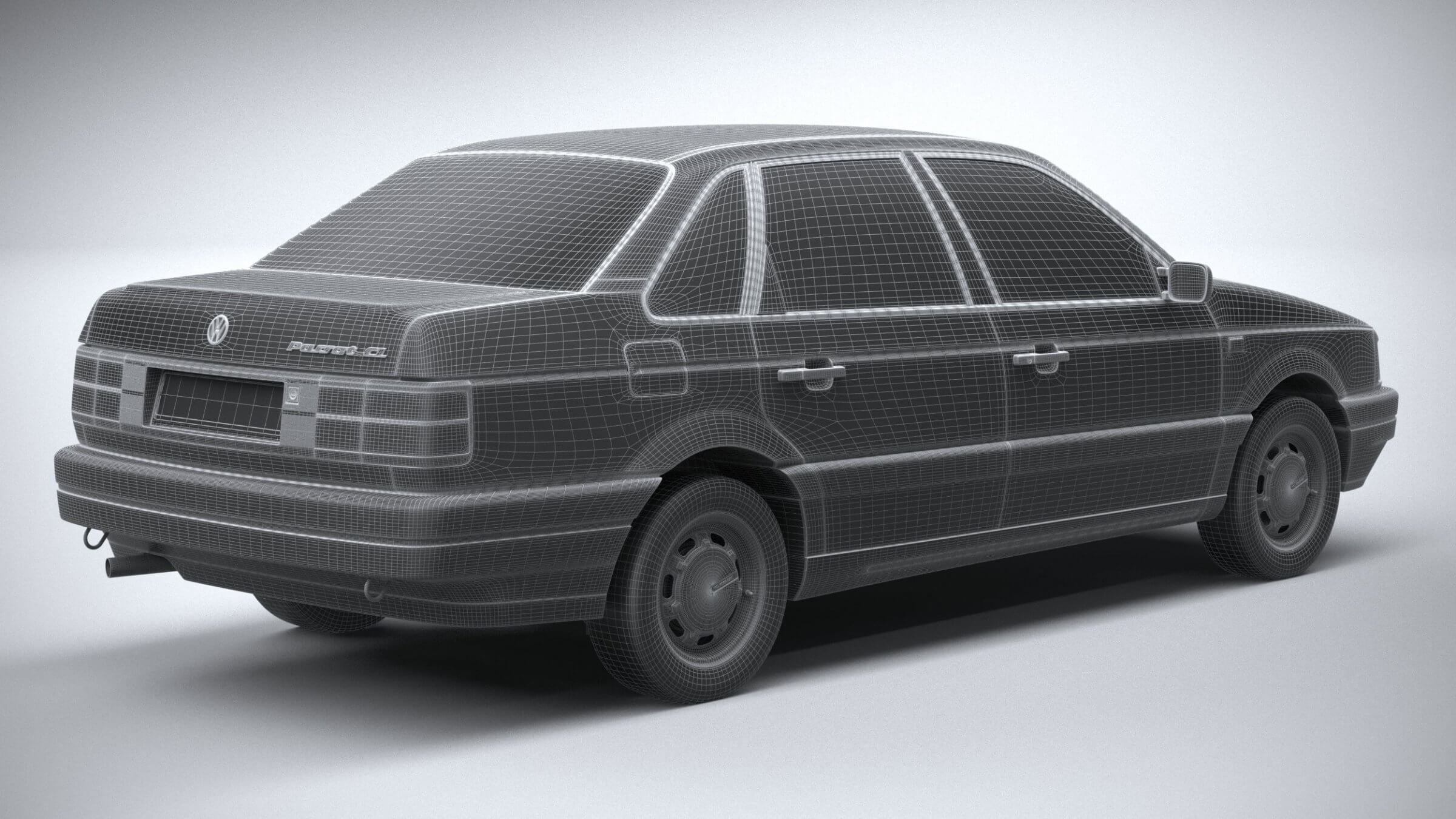 Volkswagen Passat B3 Sedan - 3D Model by SQUIR