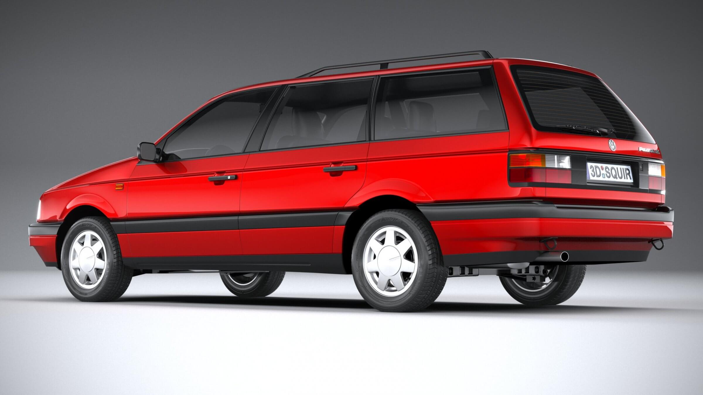 Volkswagen Passat B3 Variant - 3D Model by SQUIR