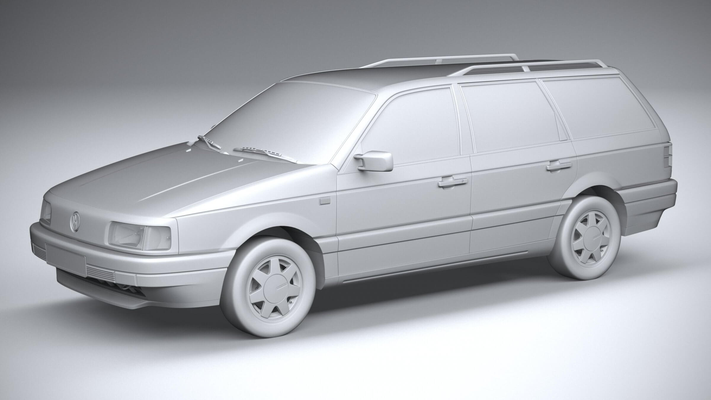 Volkswagen Passat B3 Variant - 3D Model by SQUIR