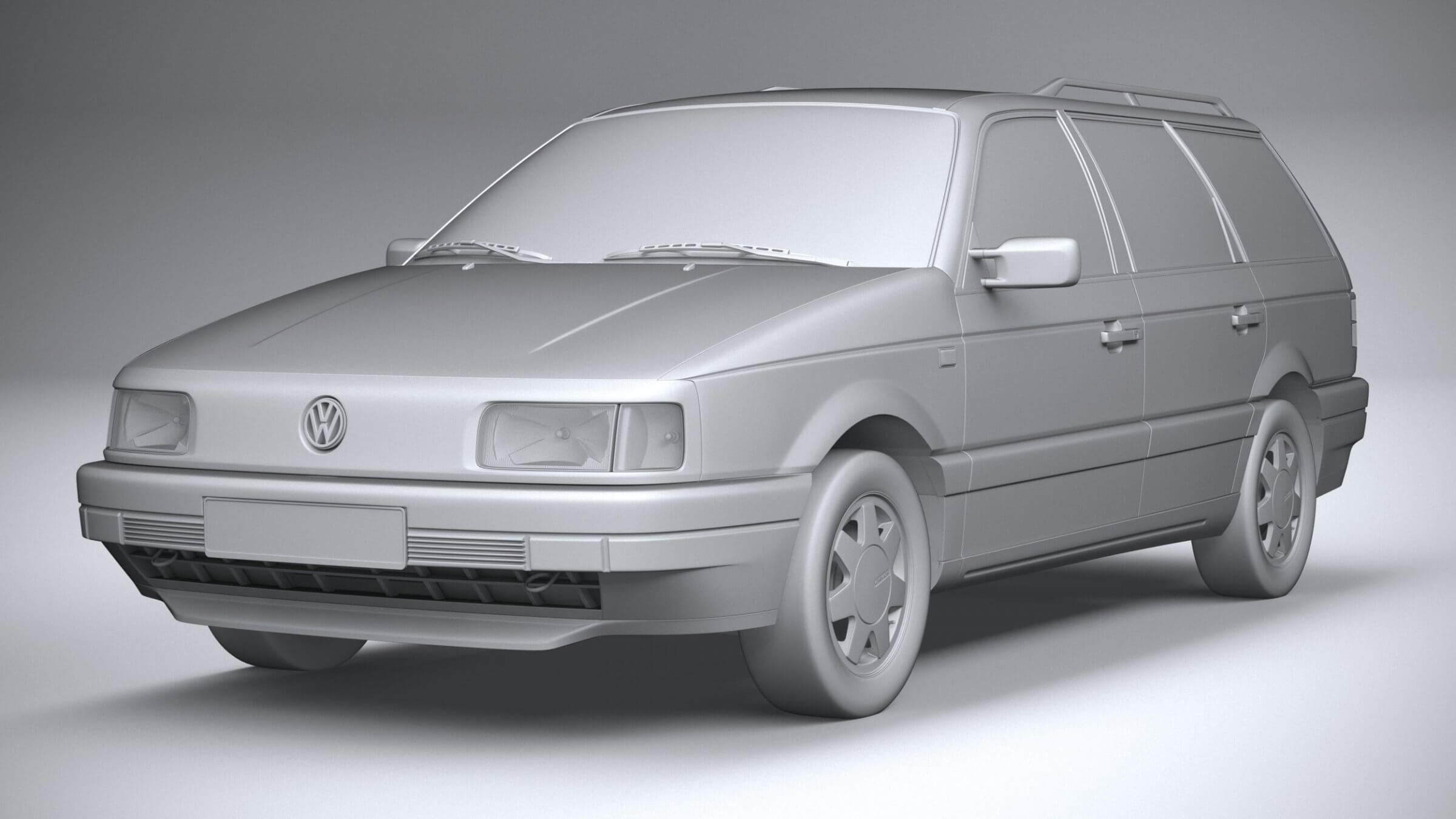 Volkswagen Passat B3 Variant - 3D Model by SQUIR