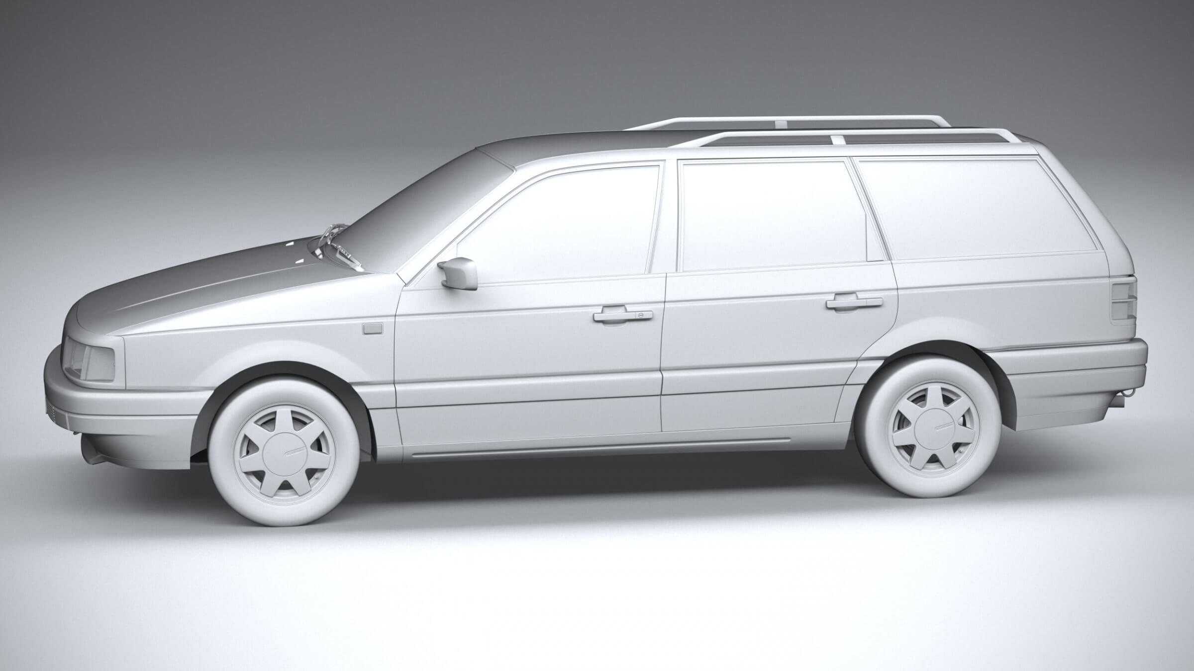 Volkswagen Passat B3 Variant - 3D Model by SQUIR