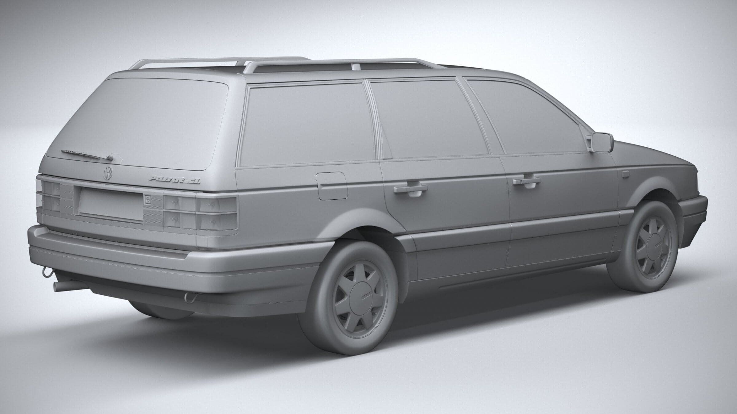 Volkswagen Passat B3 Variant - 3D Model by SQUIR