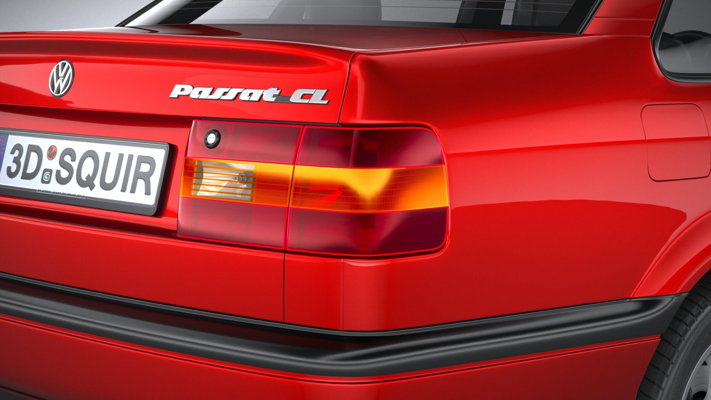 Volkswagen Passat B4 Sedan - 3D Model by SQUIR