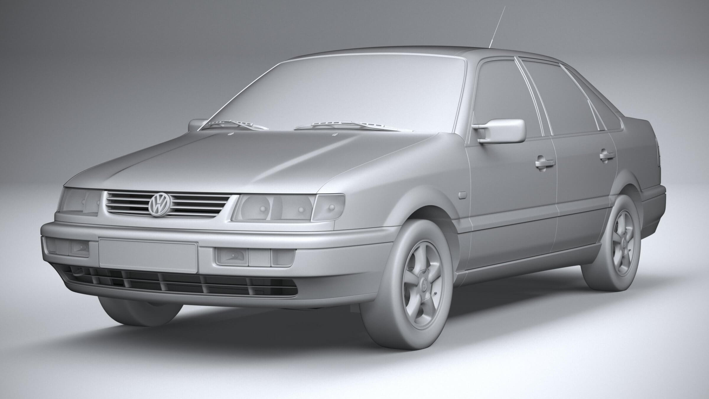 Volkswagen Passat B4 Sedan - 3D Model by SQUIR
