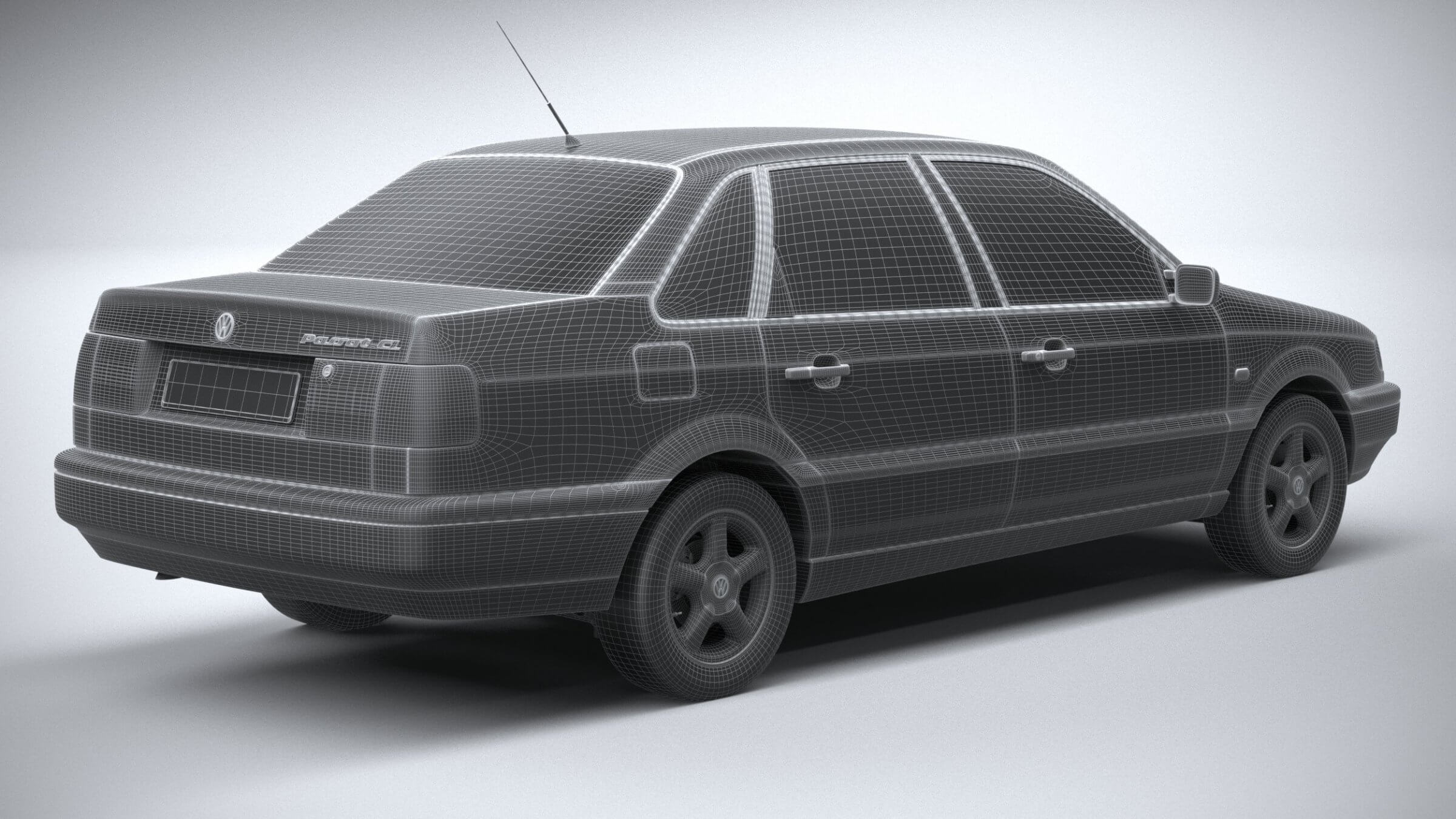 Volkswagen Passat B4 Sedan - 3D Model by SQUIR
