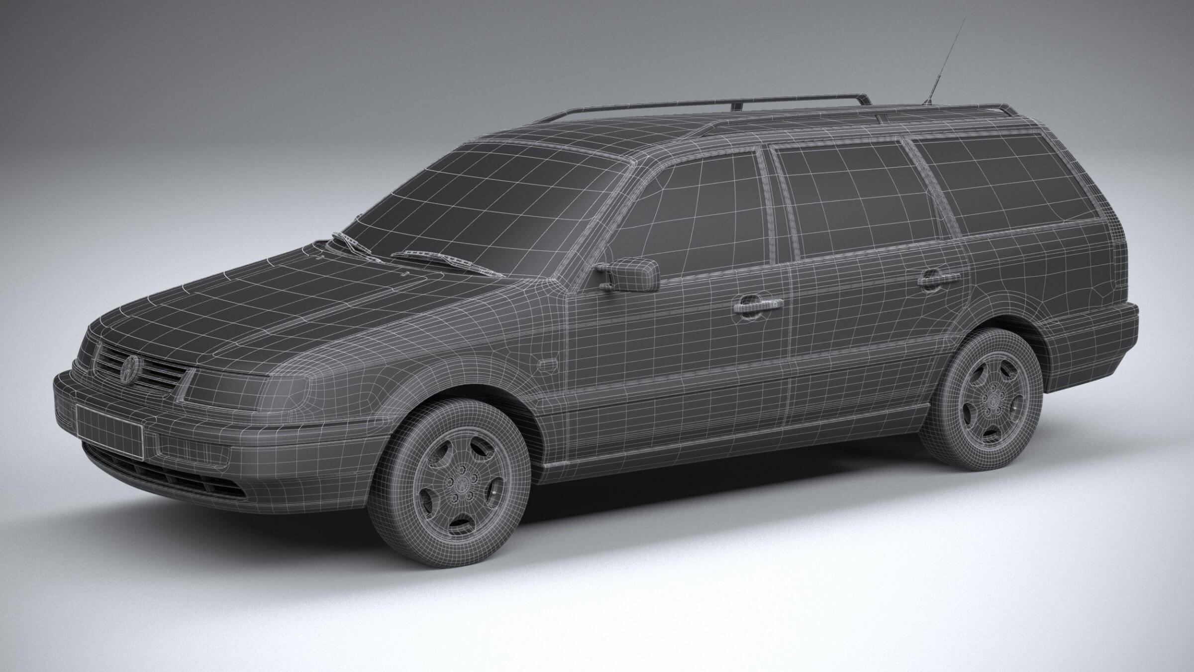Volkswagen Passat B4 Variant - 3D Model by SQUIR