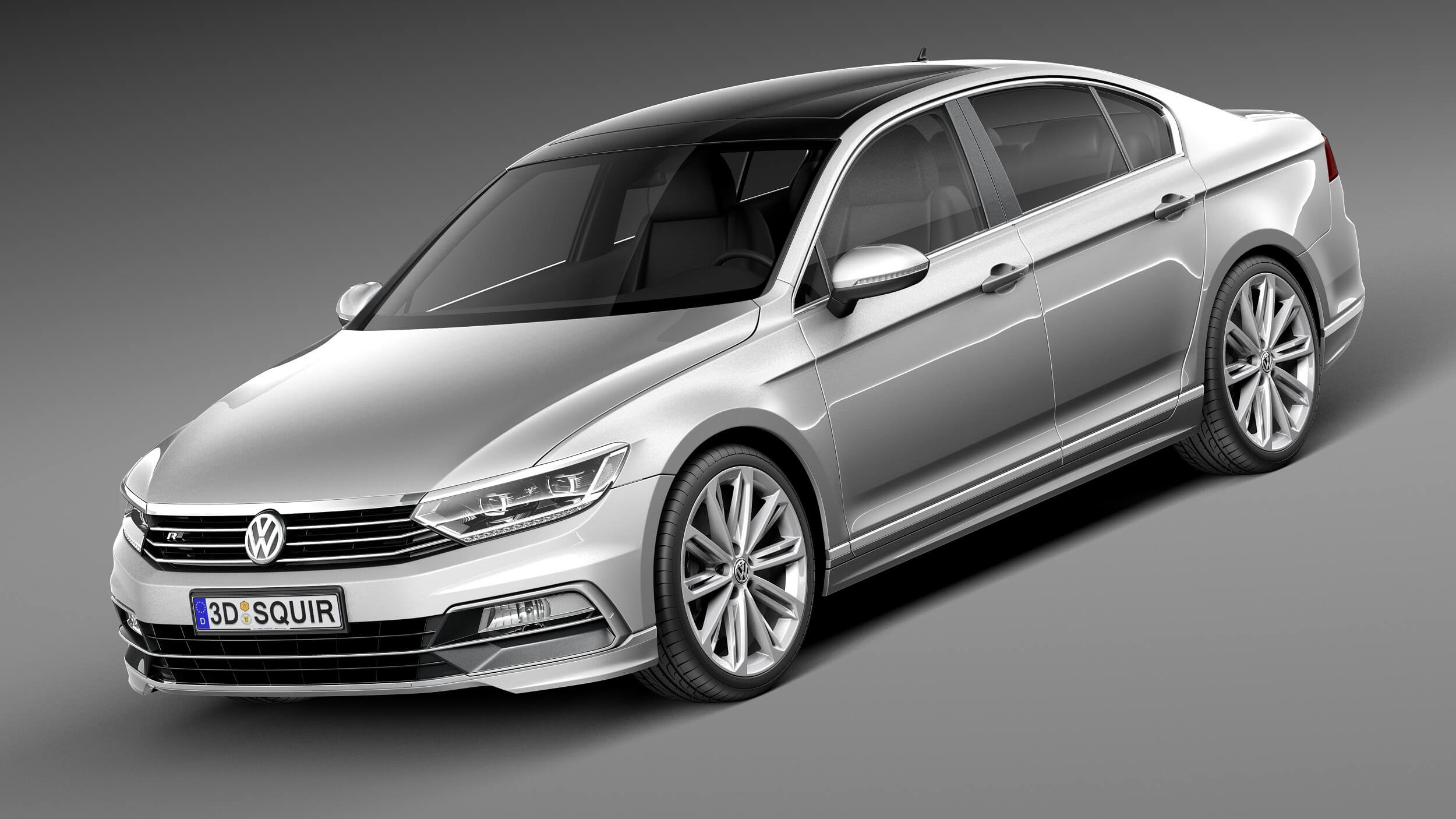 Volkswagen Passat R-Line 2015 3D Model by SQUIR