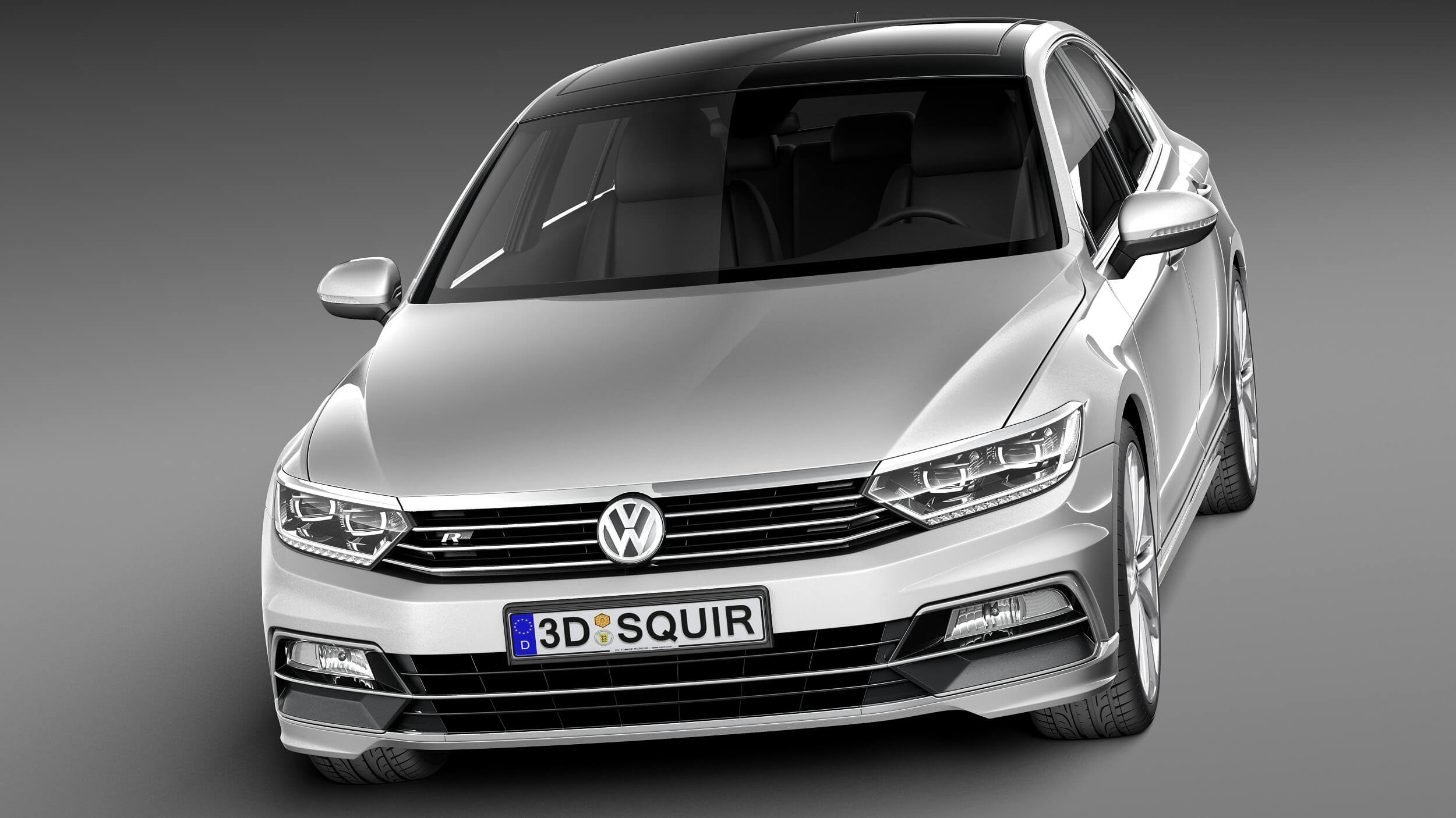 Volkswagen Passat R-Line 2015 3D Model by SQUIR
