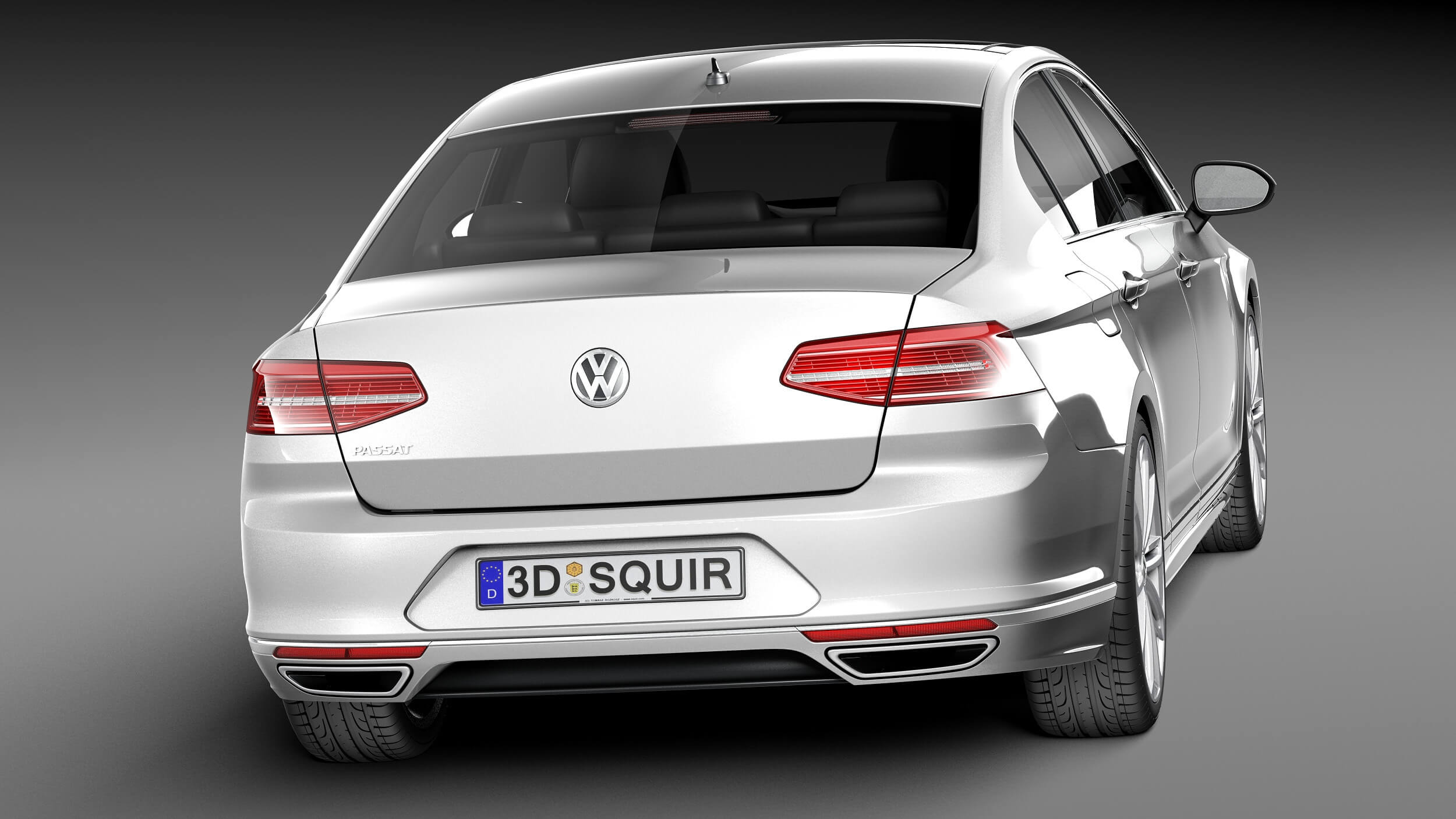 Volkswagen Passat R-Line 2015 3D Model by SQUIR