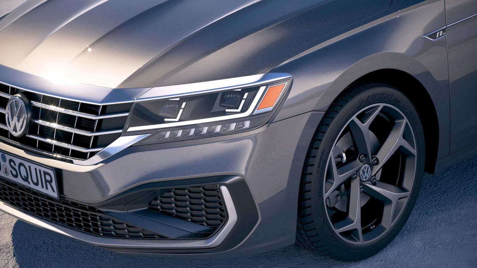 Volkswagen Passat R-Line 2020 3D Model by SQUIR