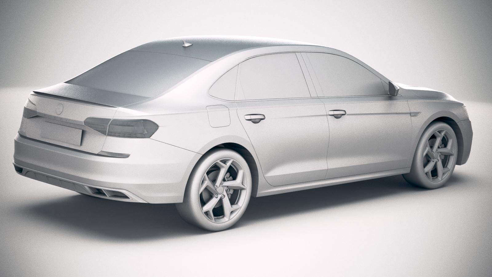 Volkswagen Passat R-Line 2020 3D Model by SQUIR