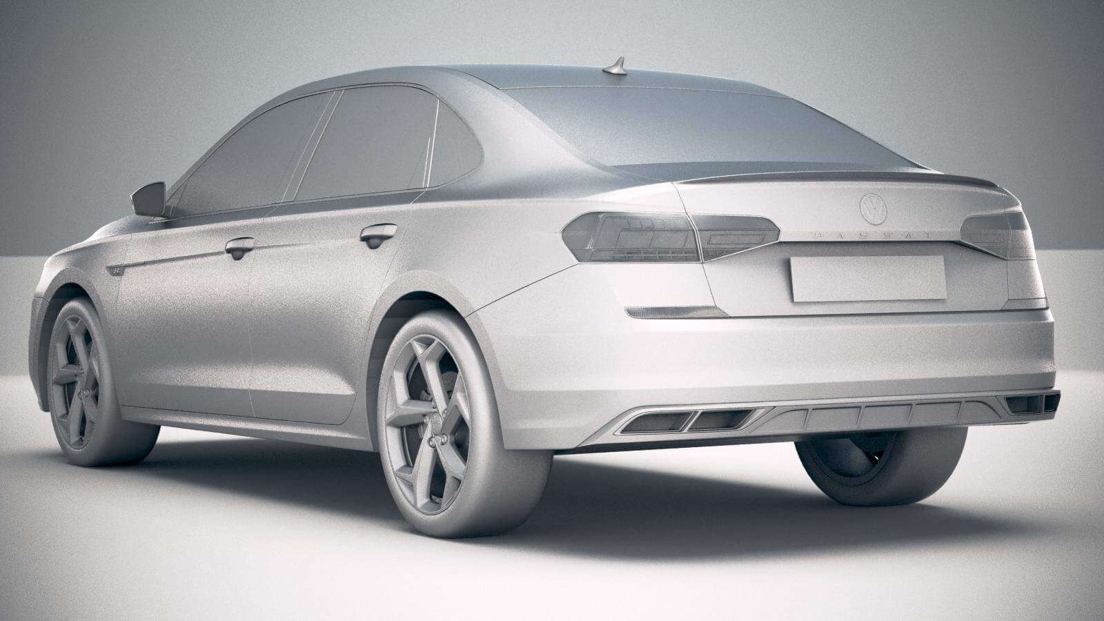 Volkswagen Passat R-Line 2020 3D Model by SQUIR