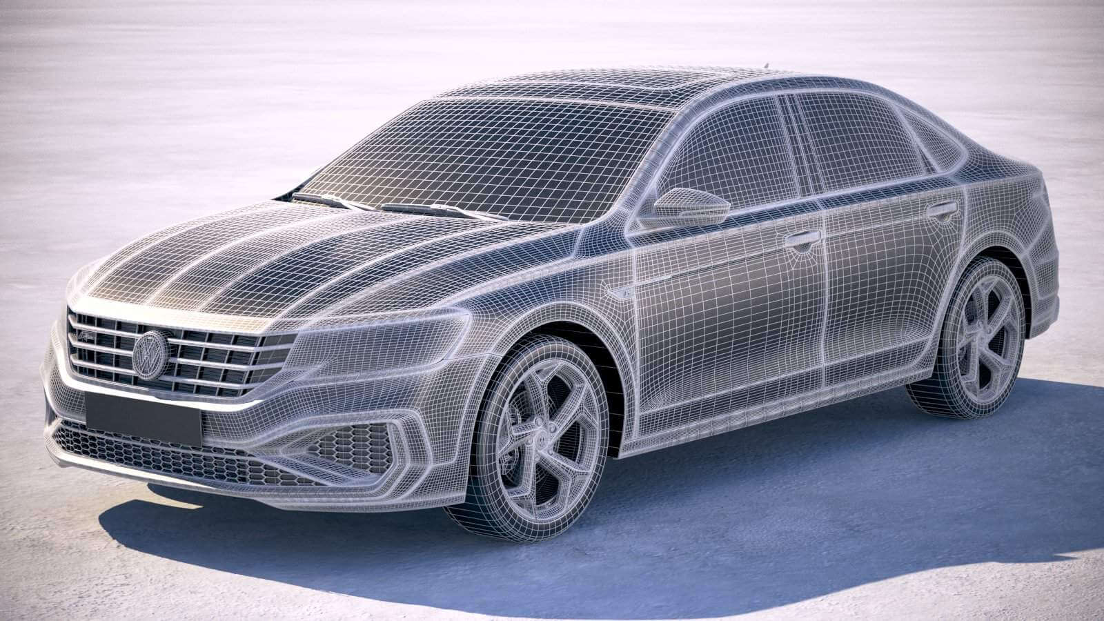 Volkswagen Passat R-Line 2020 3D Model by SQUIR