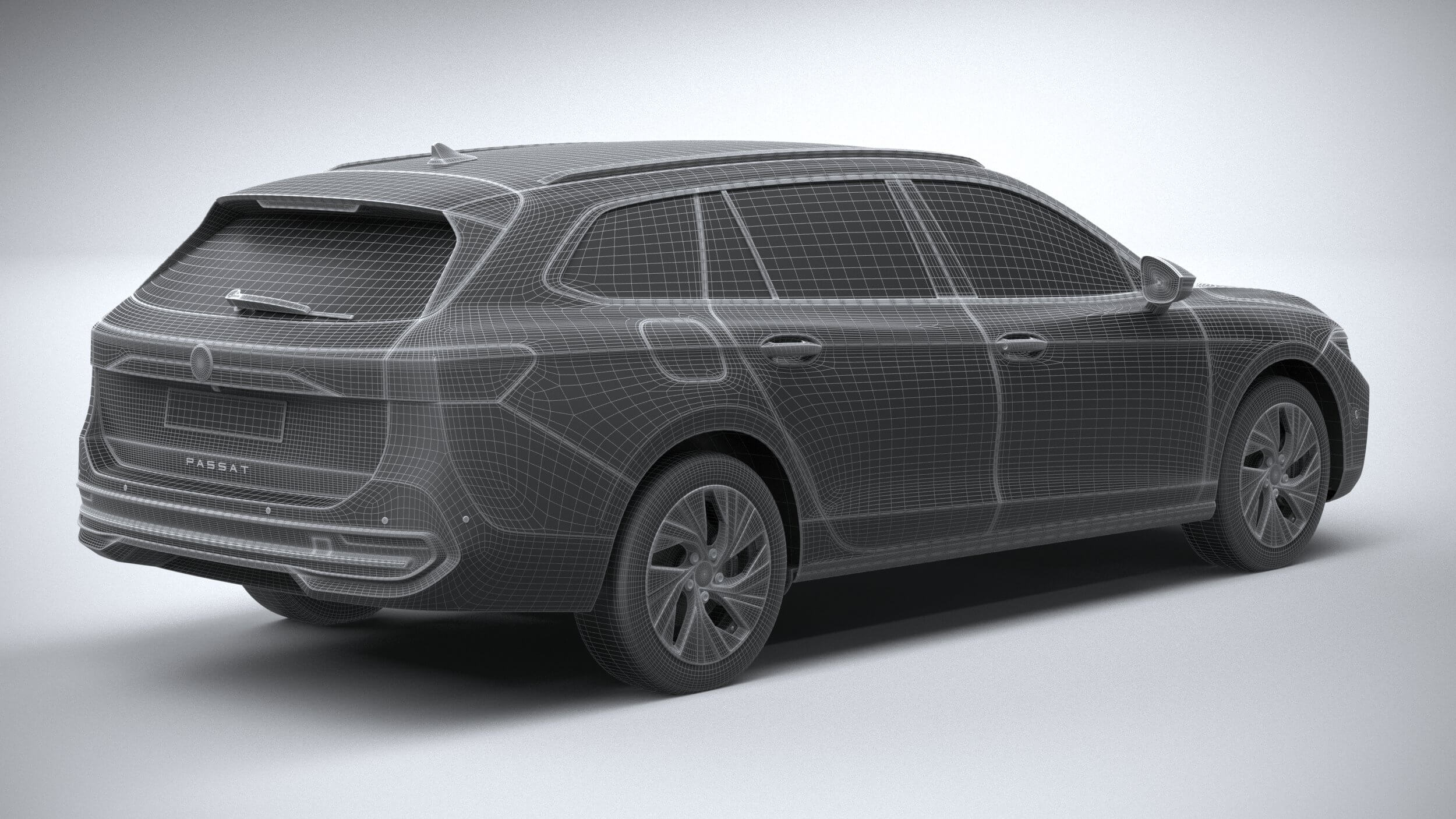 Volkswagen Passat Variant Business 2024 - 3D Model by SQUIR