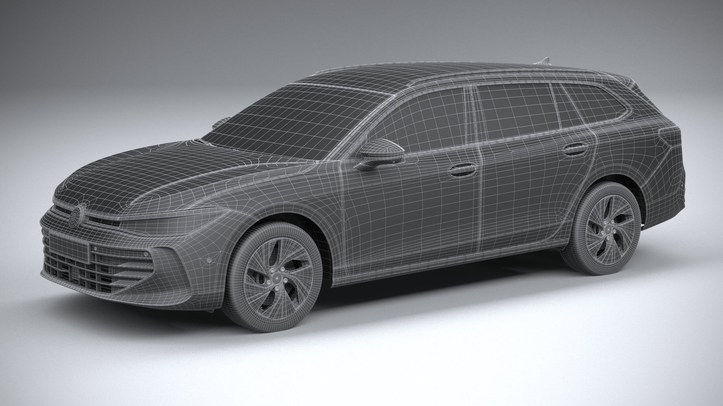 Volkswagen Passat Variant Business 2024 - 3D Model by SQUIR