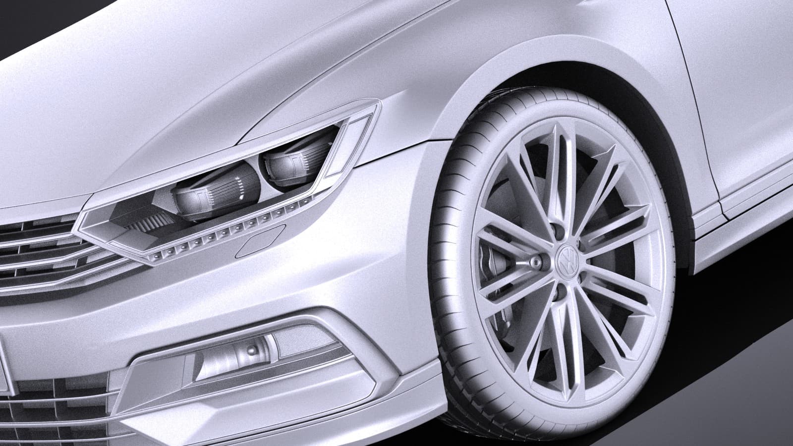 Volkswagen Passat Variant R-Line 2015 (V-Ray) 3D Model by SQUIR