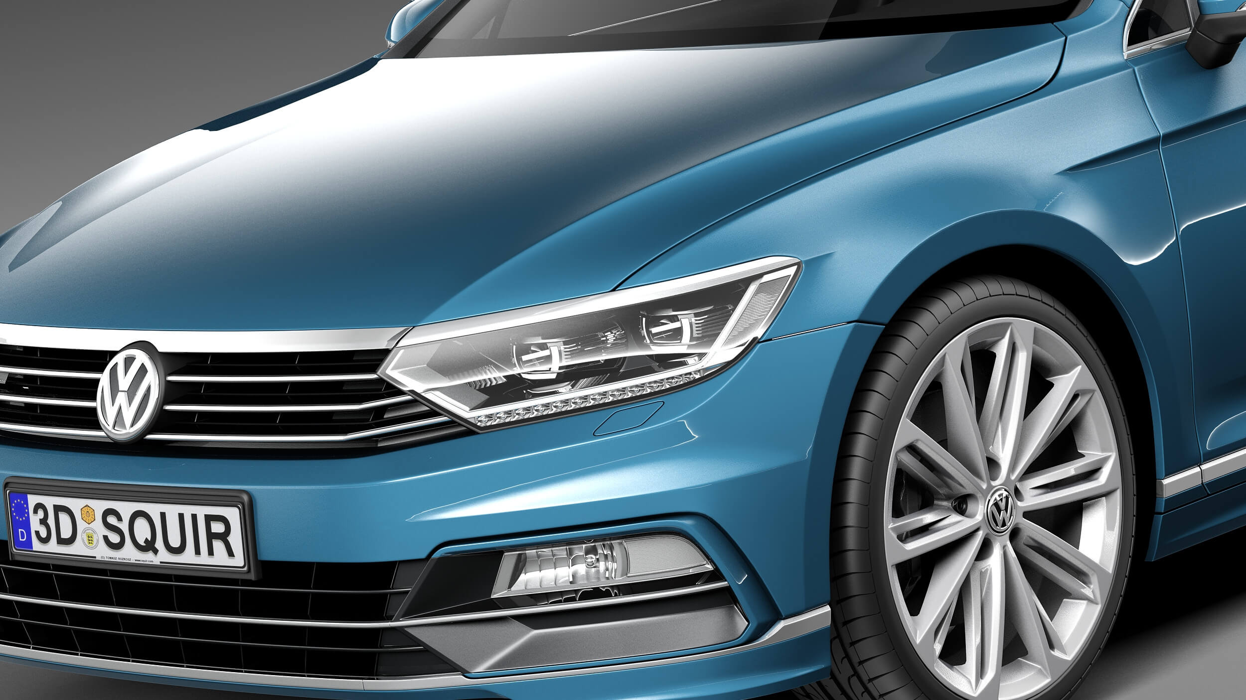 Volkswagen Passat Variant R-Line 2015 3D Model by SQUIR