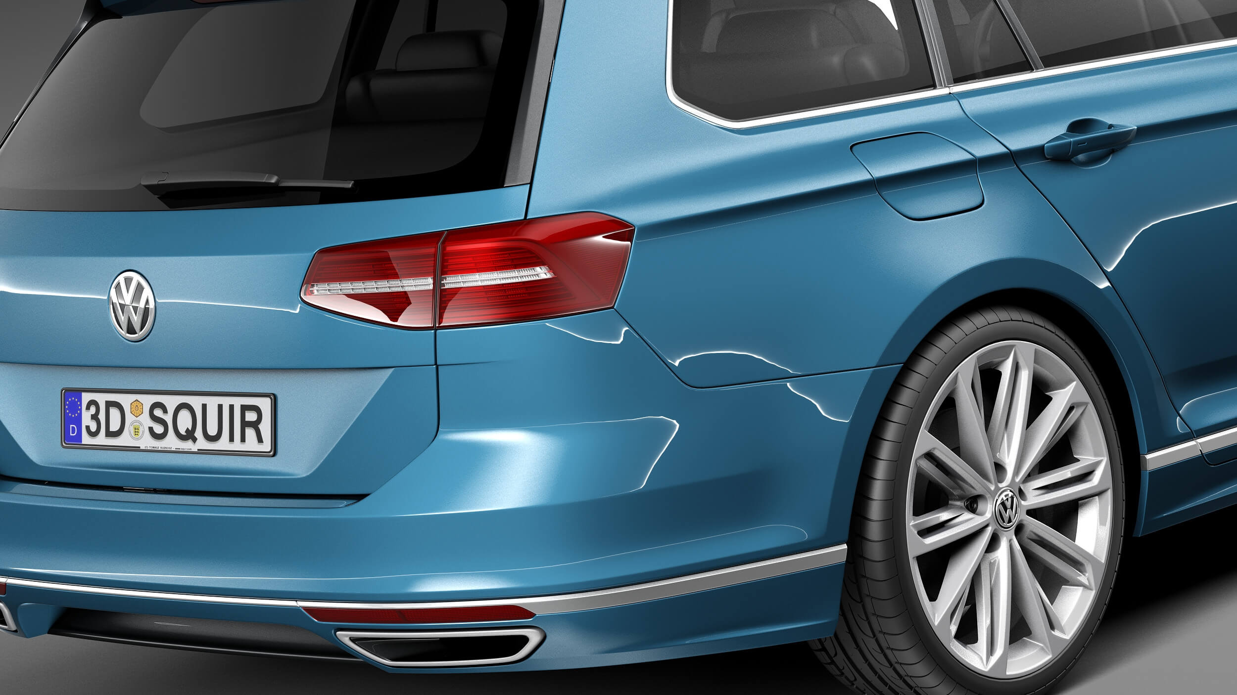 Volkswagen Passat Variant R-Line 2015 3D Model by SQUIR