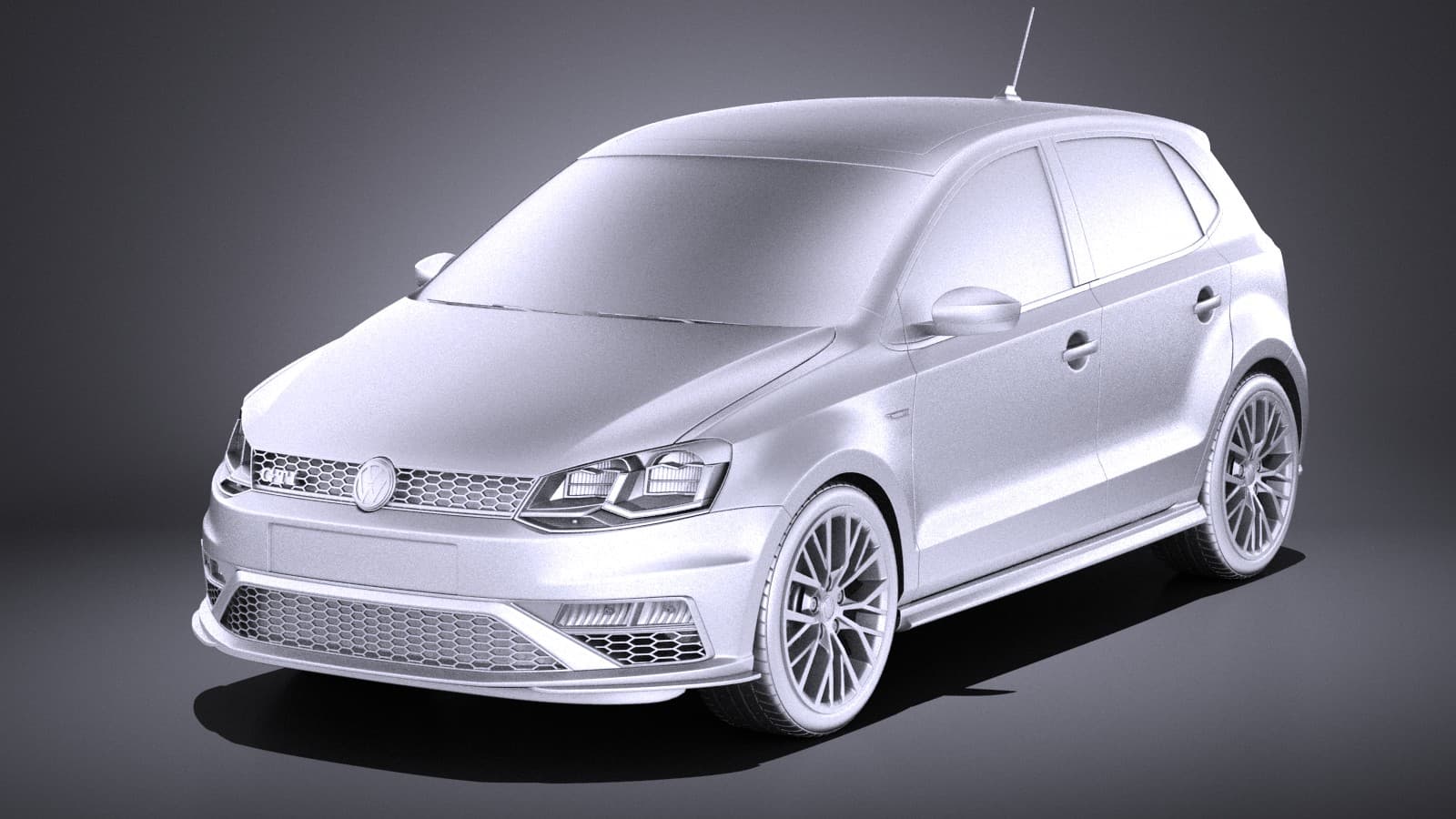 Volkswagen Polo GTI 5 Door 2015 (V-Ray) 3D Model by SQUIR