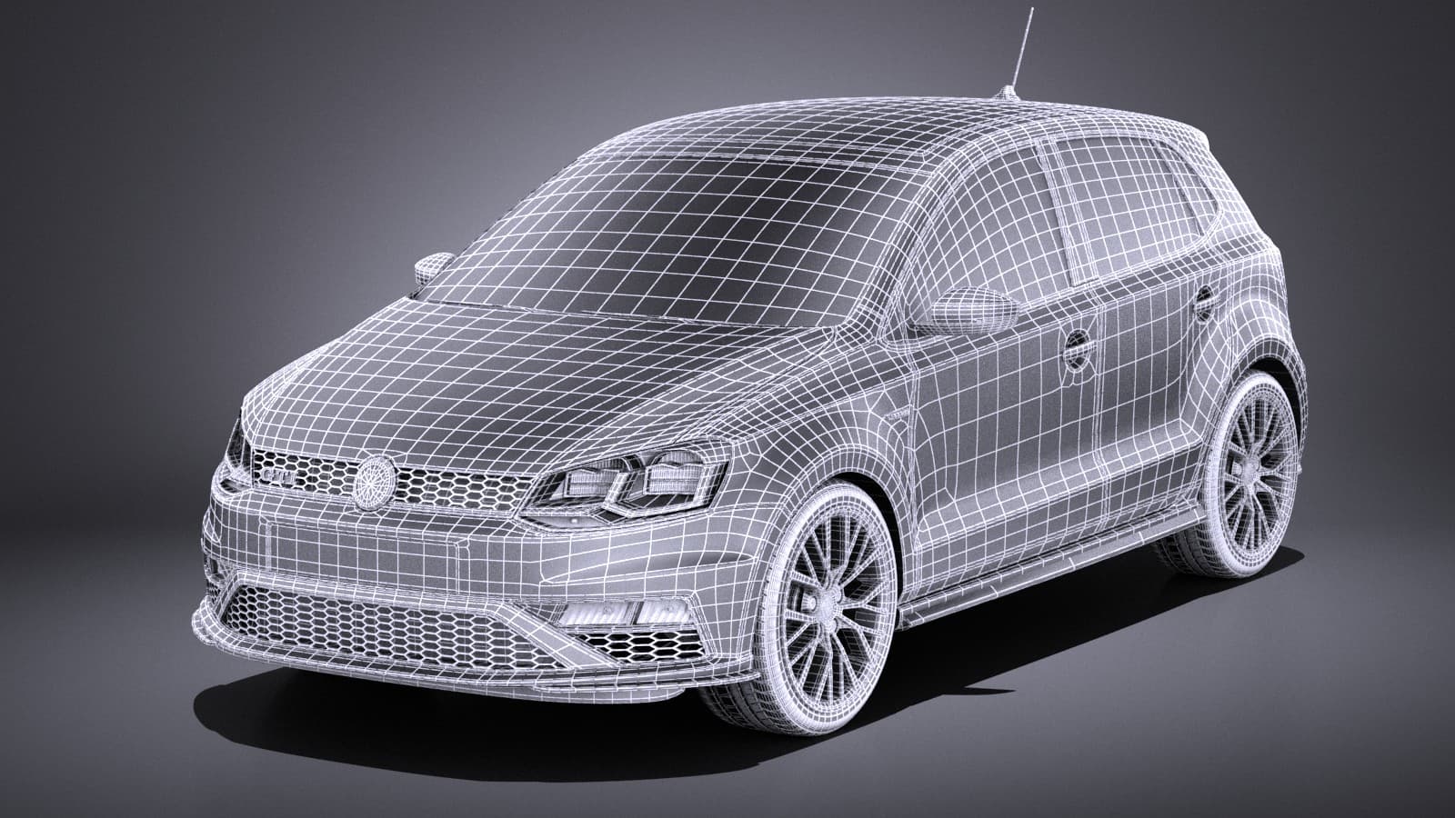 Volkswagen Polo GTI 5 Door 2015 (V-Ray) 3D Model by SQUIR