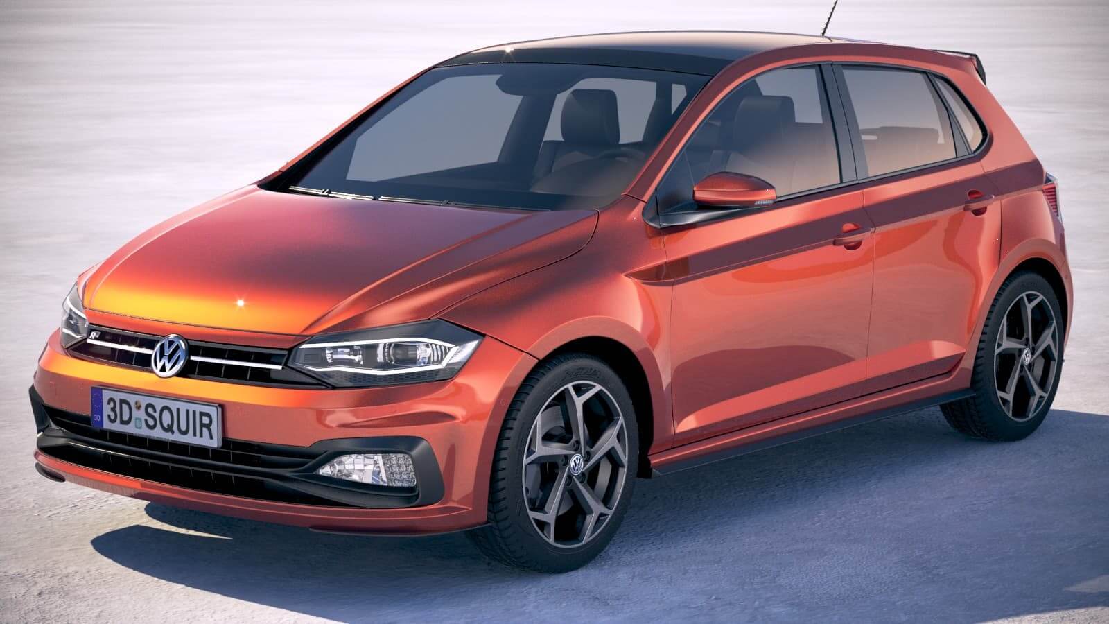 Volkswagen Polo R-line 2018 3D Model by SQUIR
