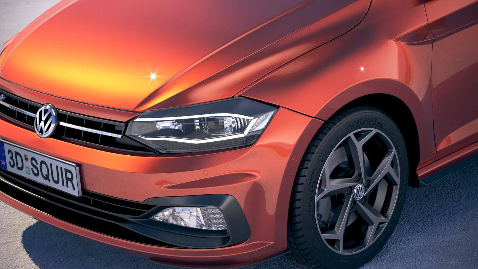 Volkswagen Polo R-line 2018 3D Model by SQUIR
