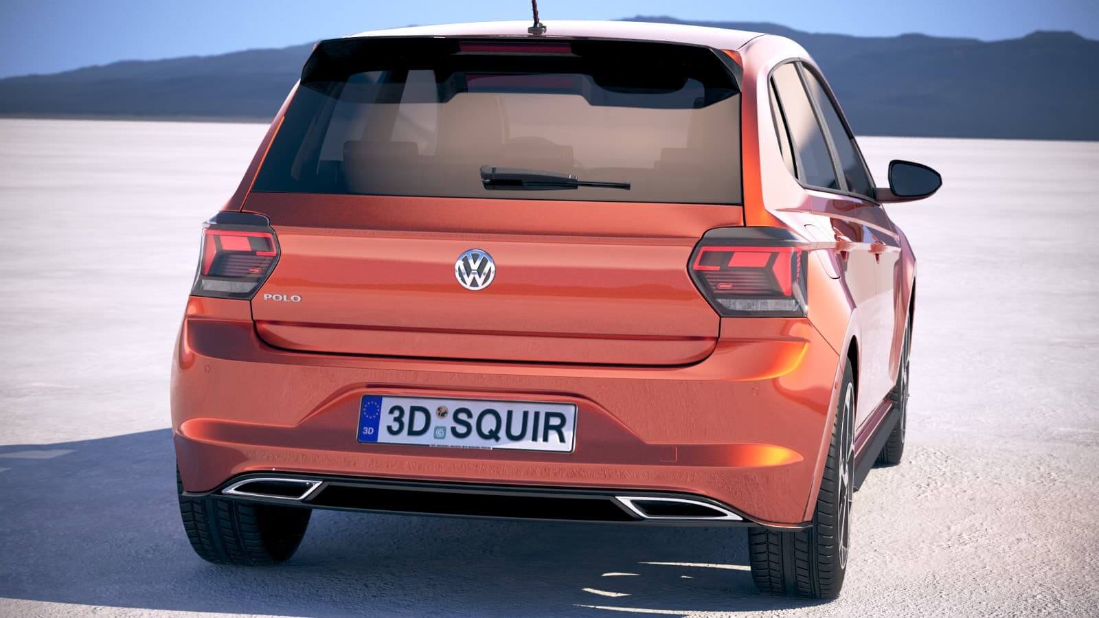 Volkswagen Polo R-line 2018 3D Model by SQUIR