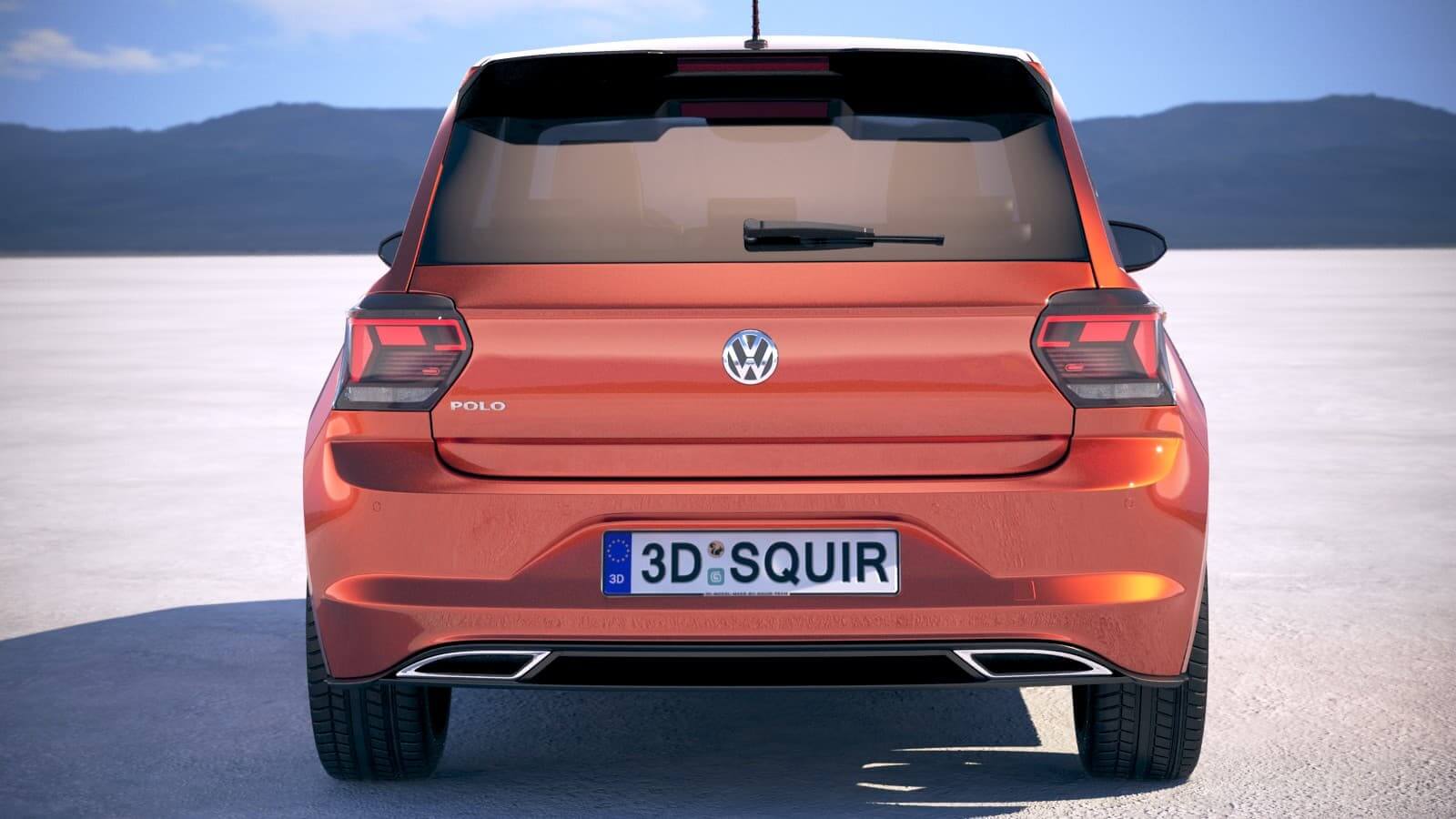 Volkswagen Polo R-line 2018 3D Model by SQUIR