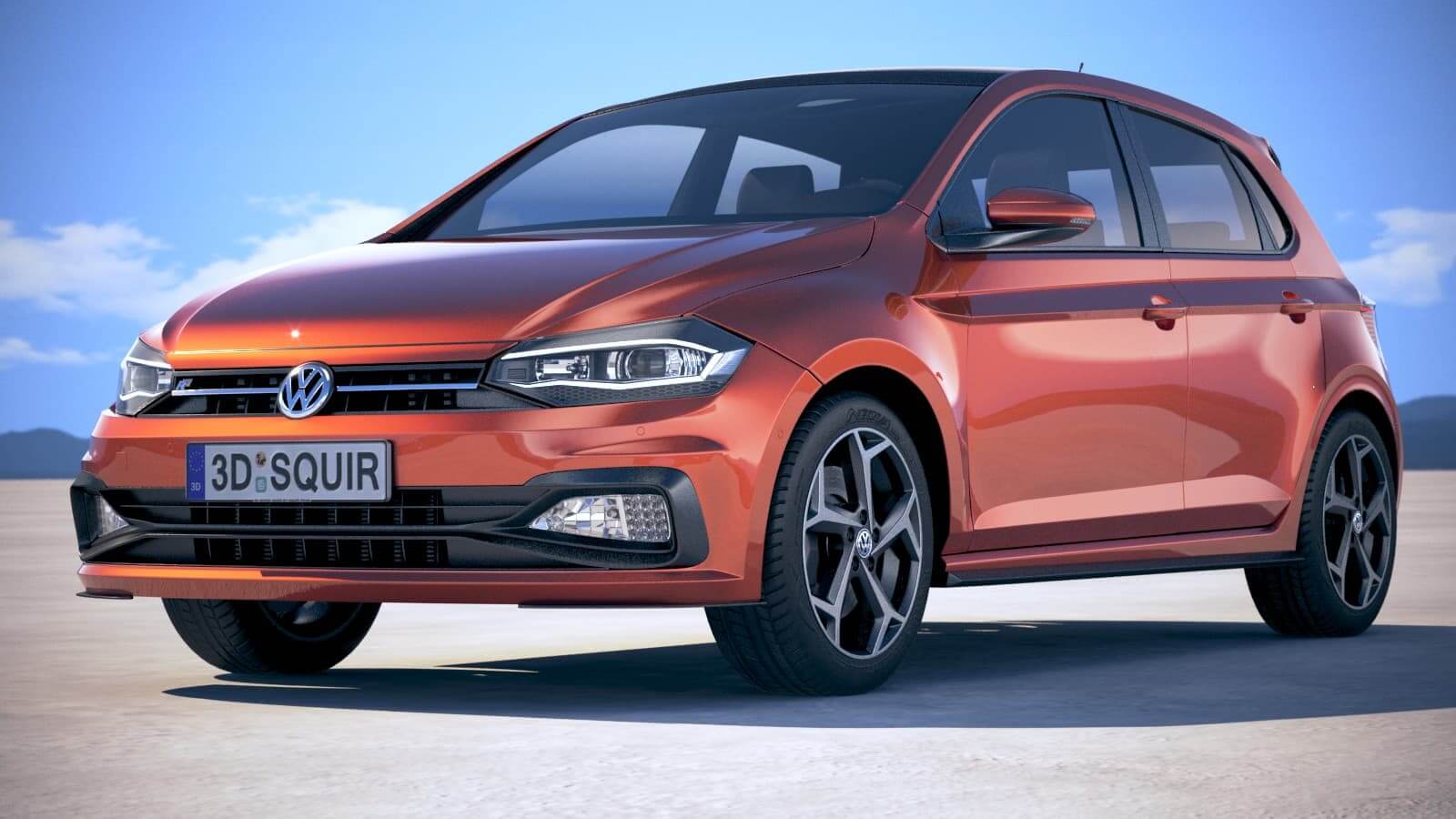 Volkswagen Polo R-line 2018 3D Model by SQUIR