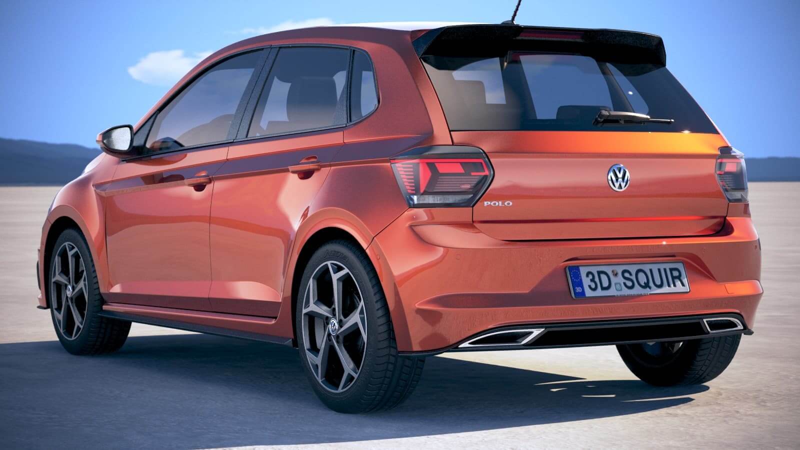 Volkswagen Polo R-line 2018 3D Model by SQUIR