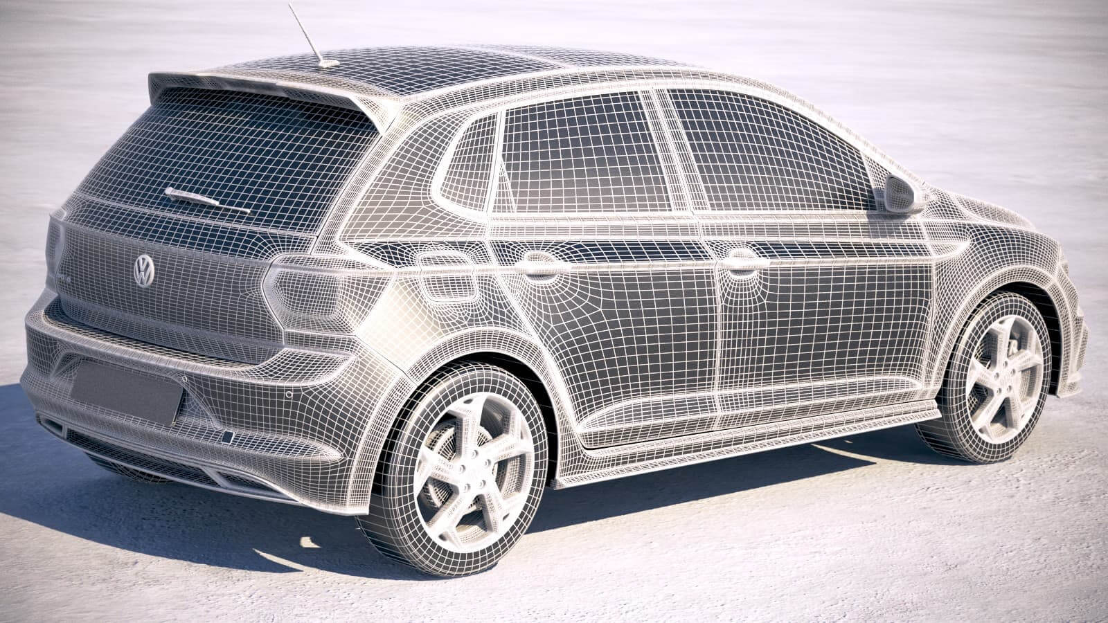 Volkswagen Polo R-line 2018 3D Model by SQUIR