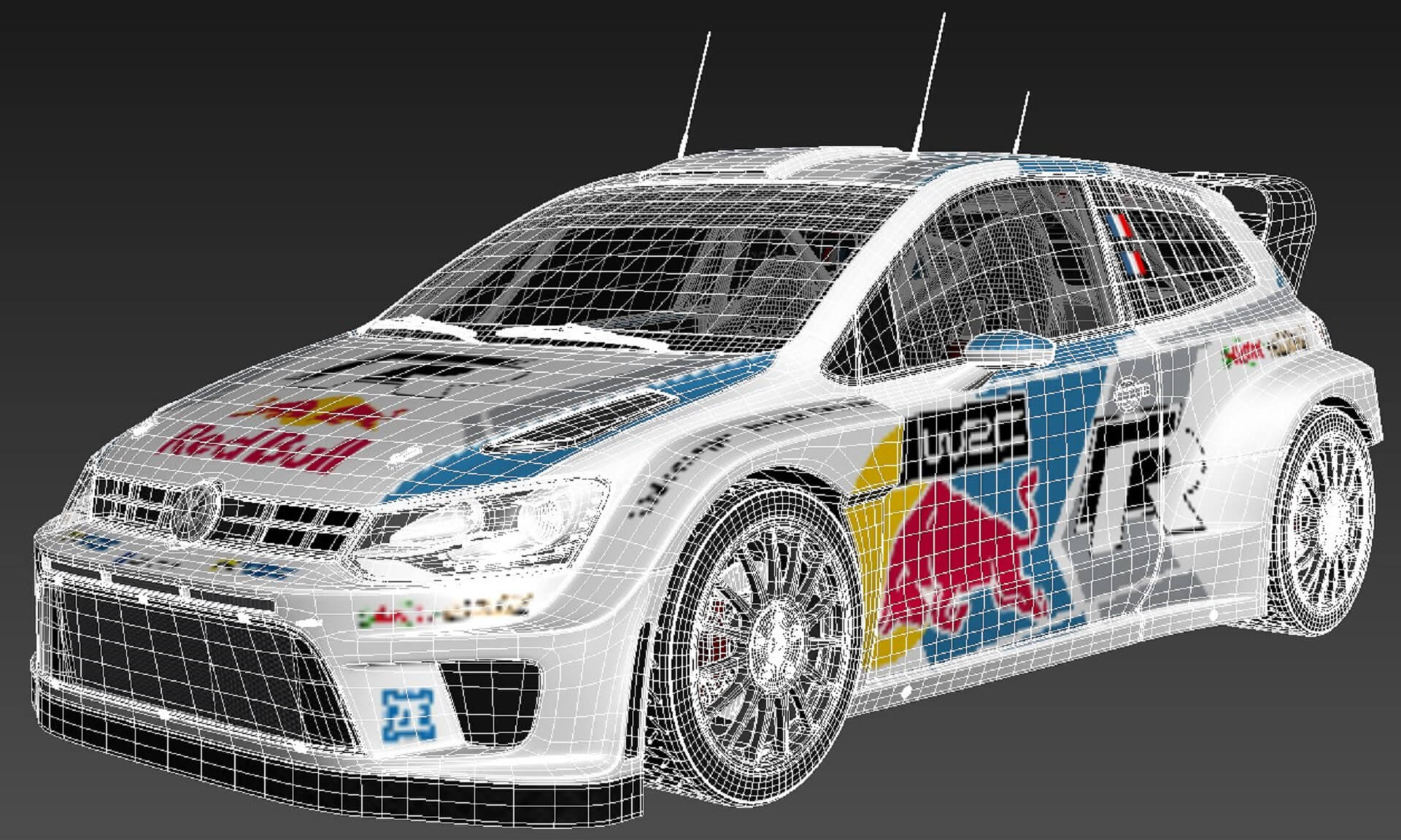 Volkswagen Polo WRC 2014 - 3D Model by SQUIR