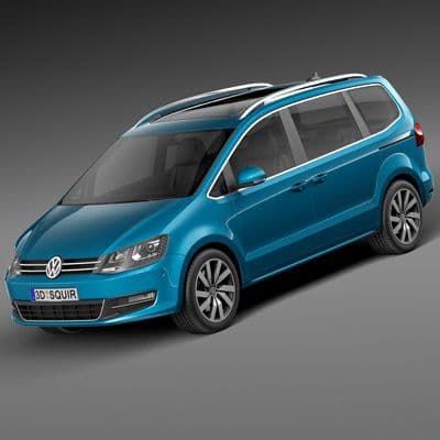 Volkswagen Sharan 2016 - 3D Model by SQUIR