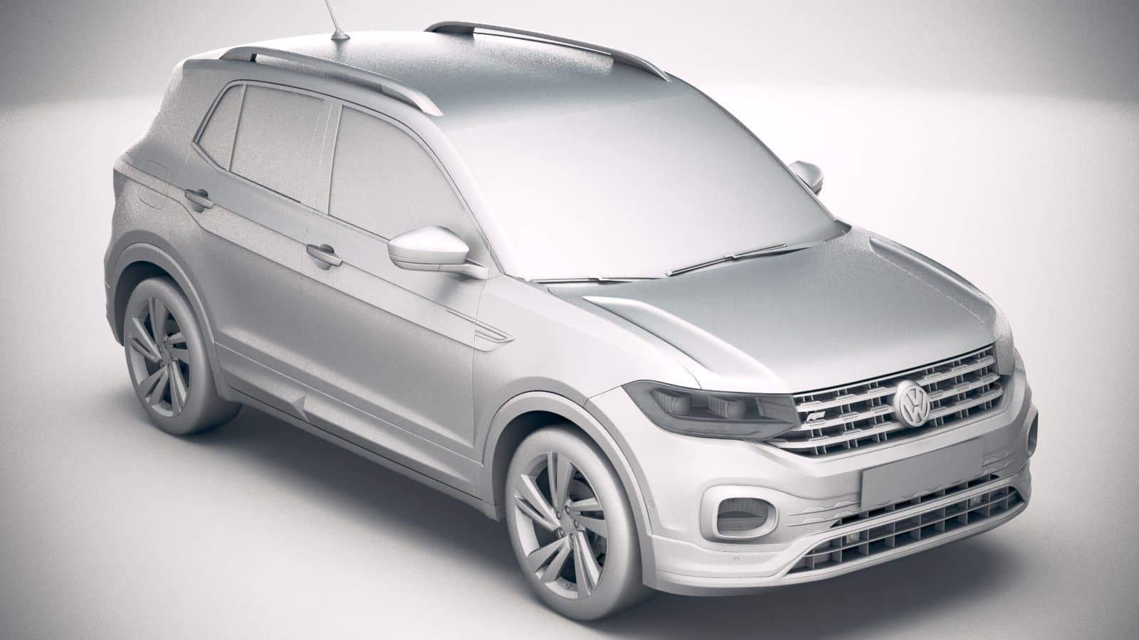 Volkswagen T-Cross 2019 3D Model by SQUIR