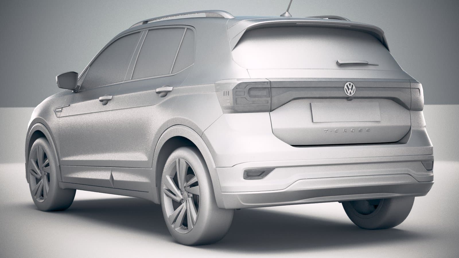 Volkswagen T-Cross 2019 3D Model by SQUIR