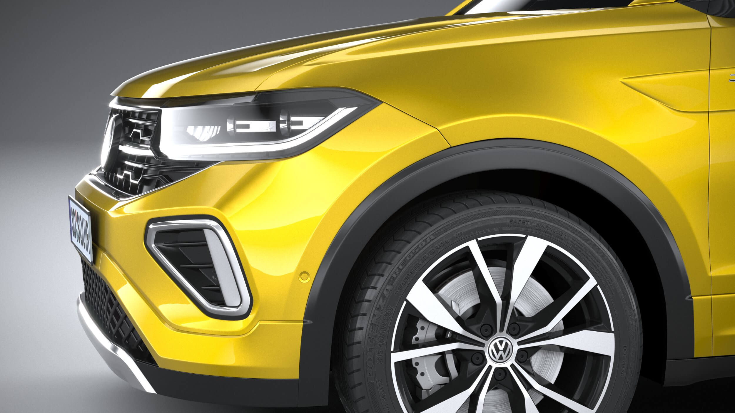 Volkswagen T-Cross R-Line 2024 3D Model by SQUIR
