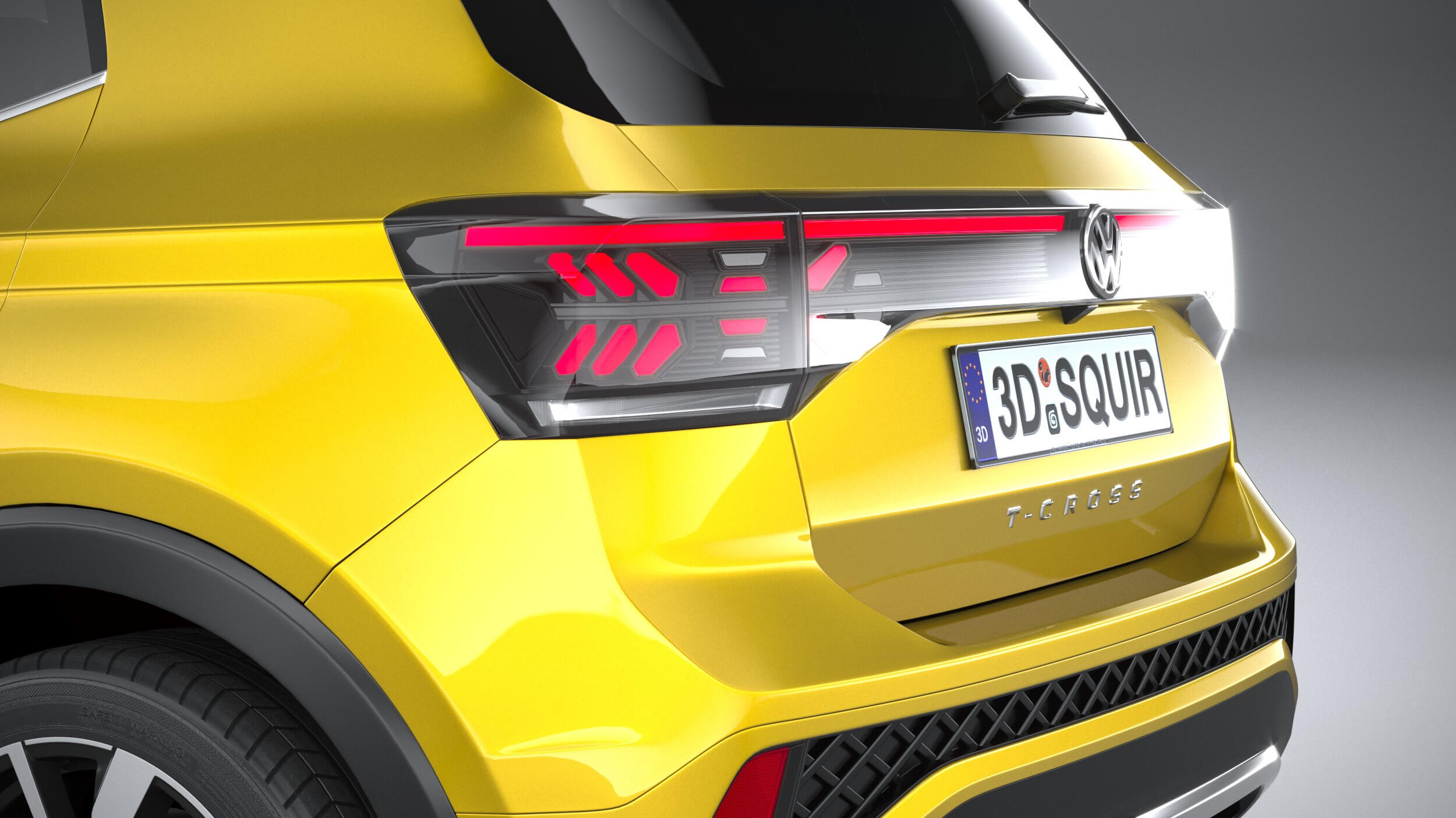 Volkswagen T-Cross R-Line 2024 3D Model by SQUIR