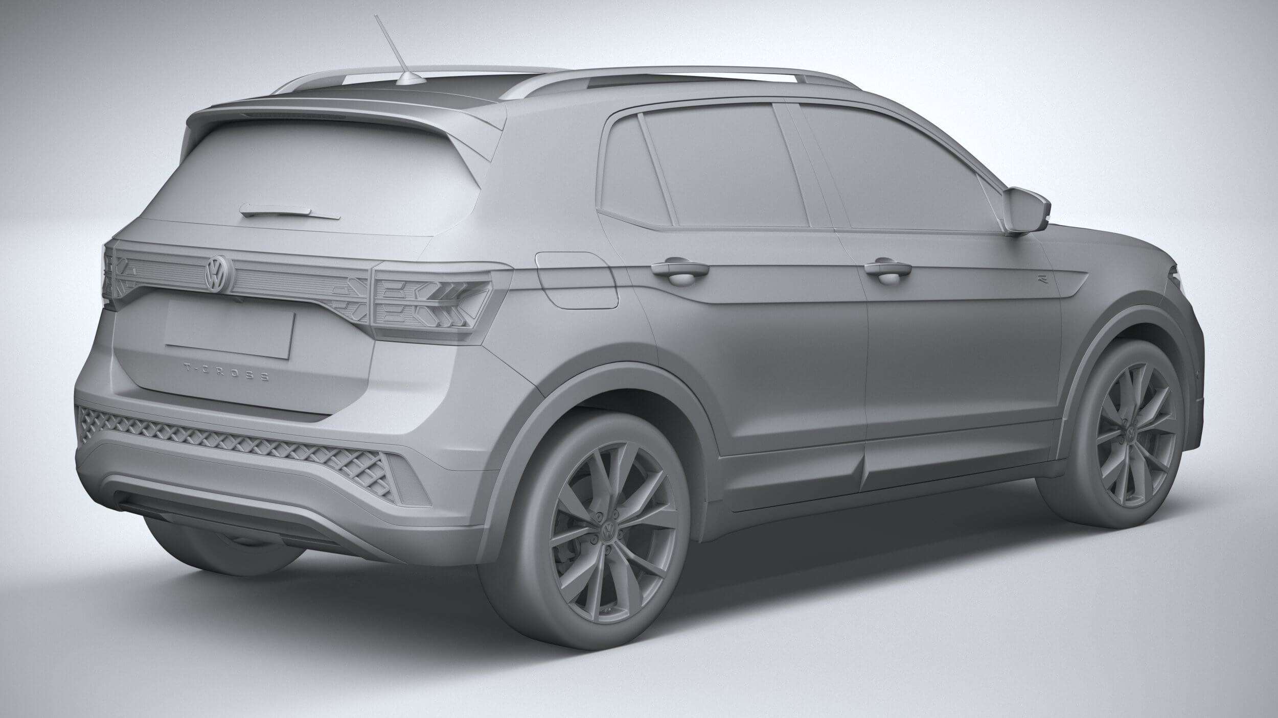 Volkswagen T-Cross R-Line 2024 3D Model by SQUIR