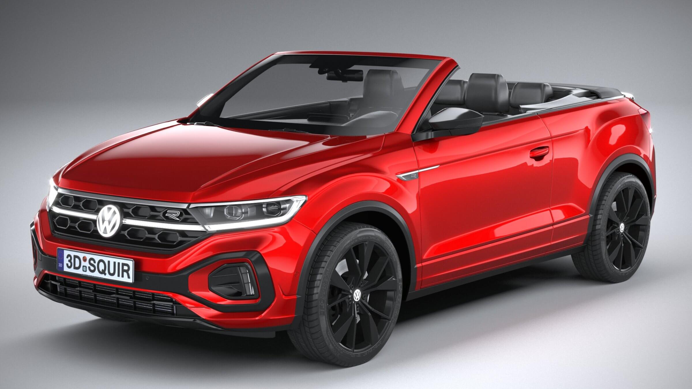 Volkswagen T-Roc Cabrio R-line 2022 3D Model by SQUIR