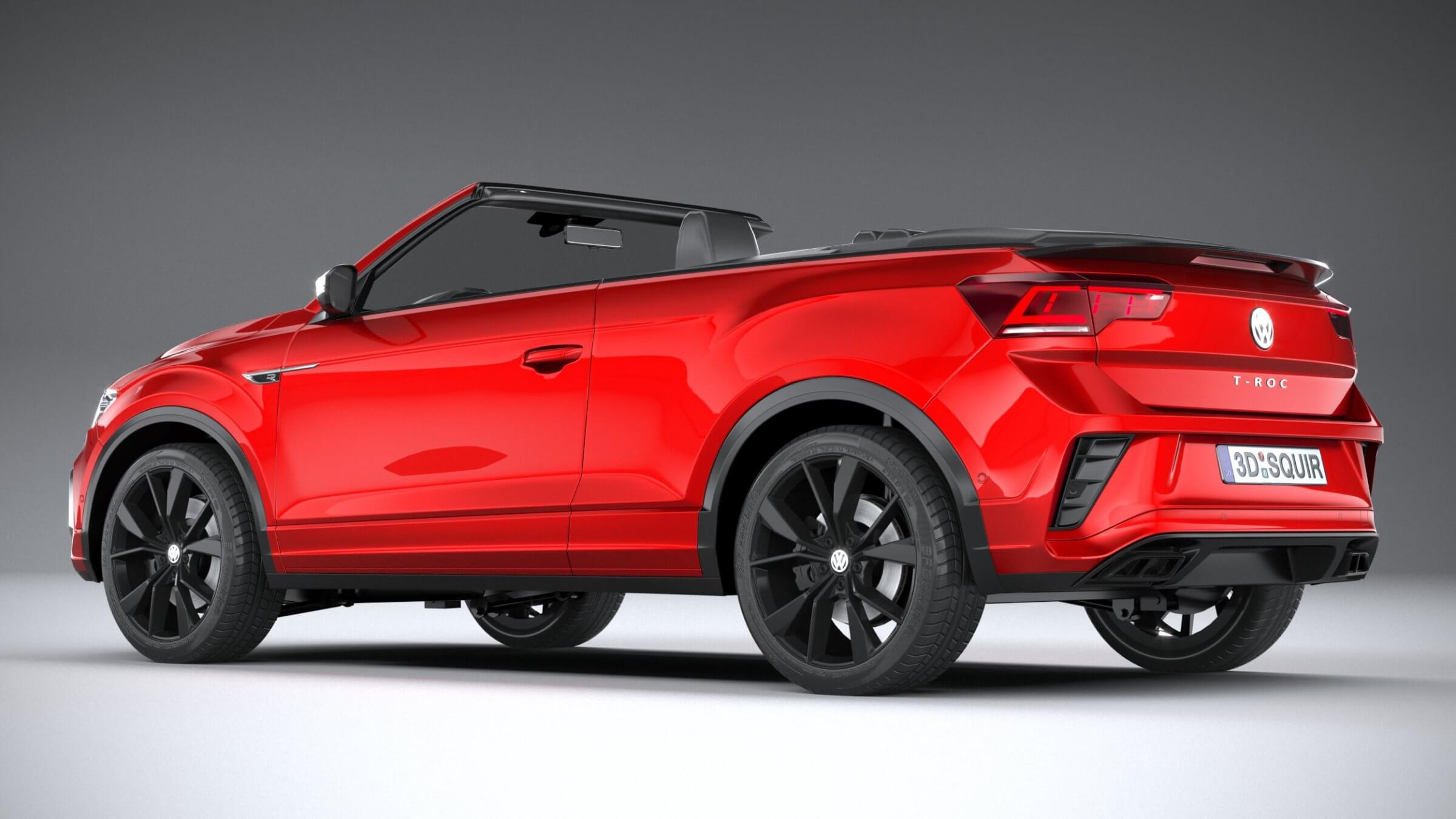 Volkswagen T-Roc Cabrio R-line 2022 3D Model by SQUIR