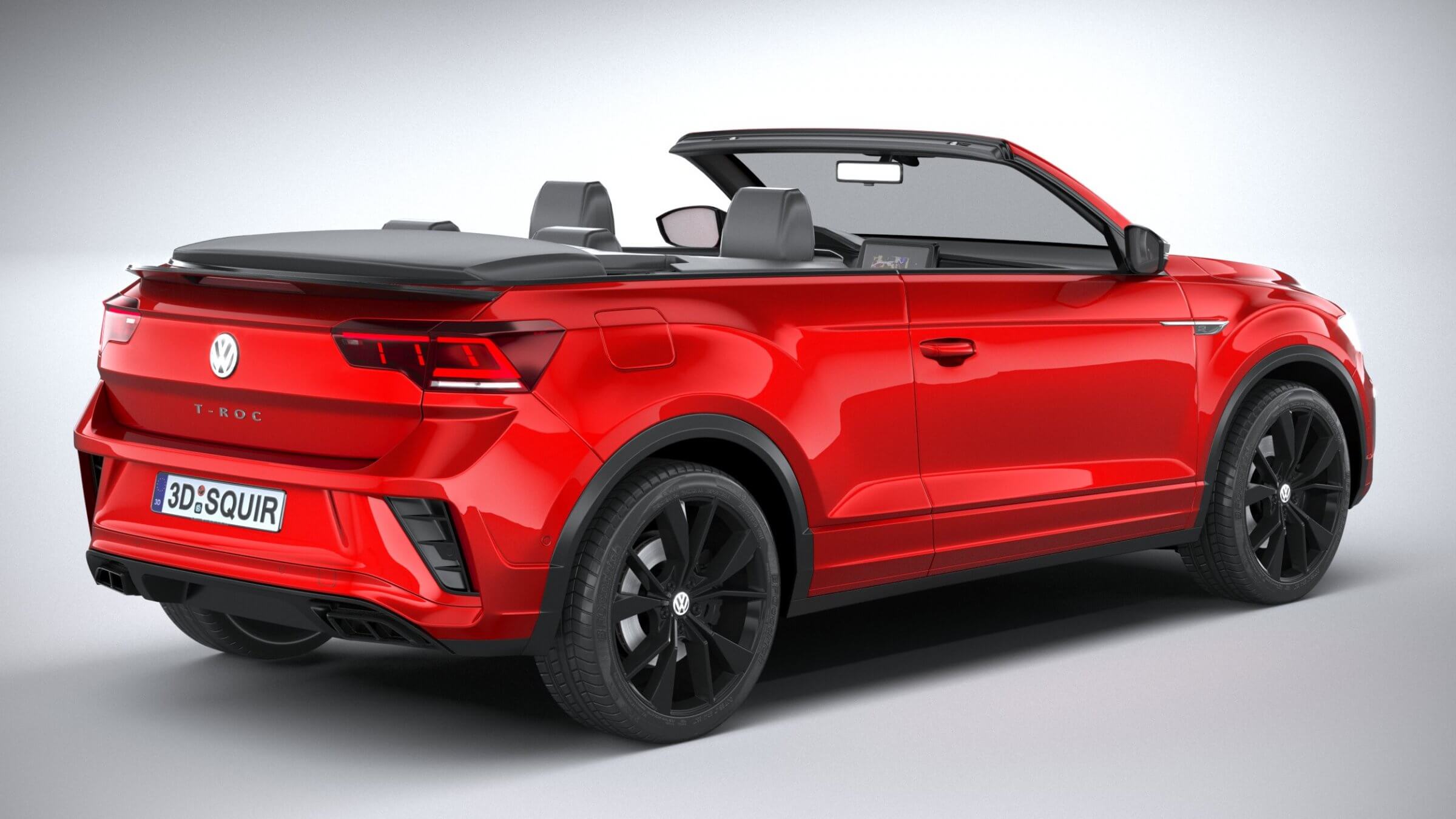 Volkswagen T-Roc Cabrio R-line 2022 3D Model by SQUIR