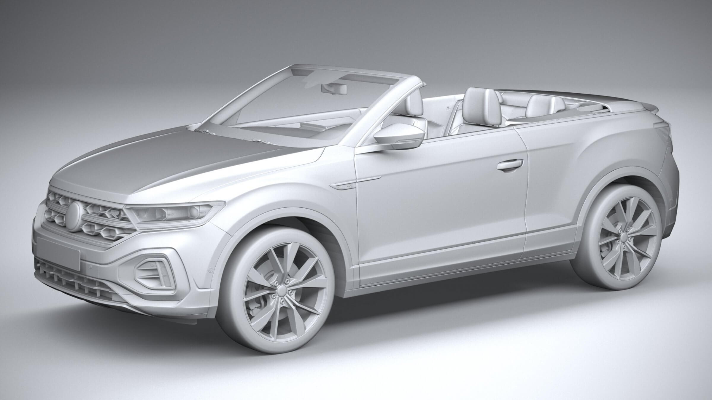 Volkswagen T-Roc Cabrio R-line 2022 3D Model by SQUIR
