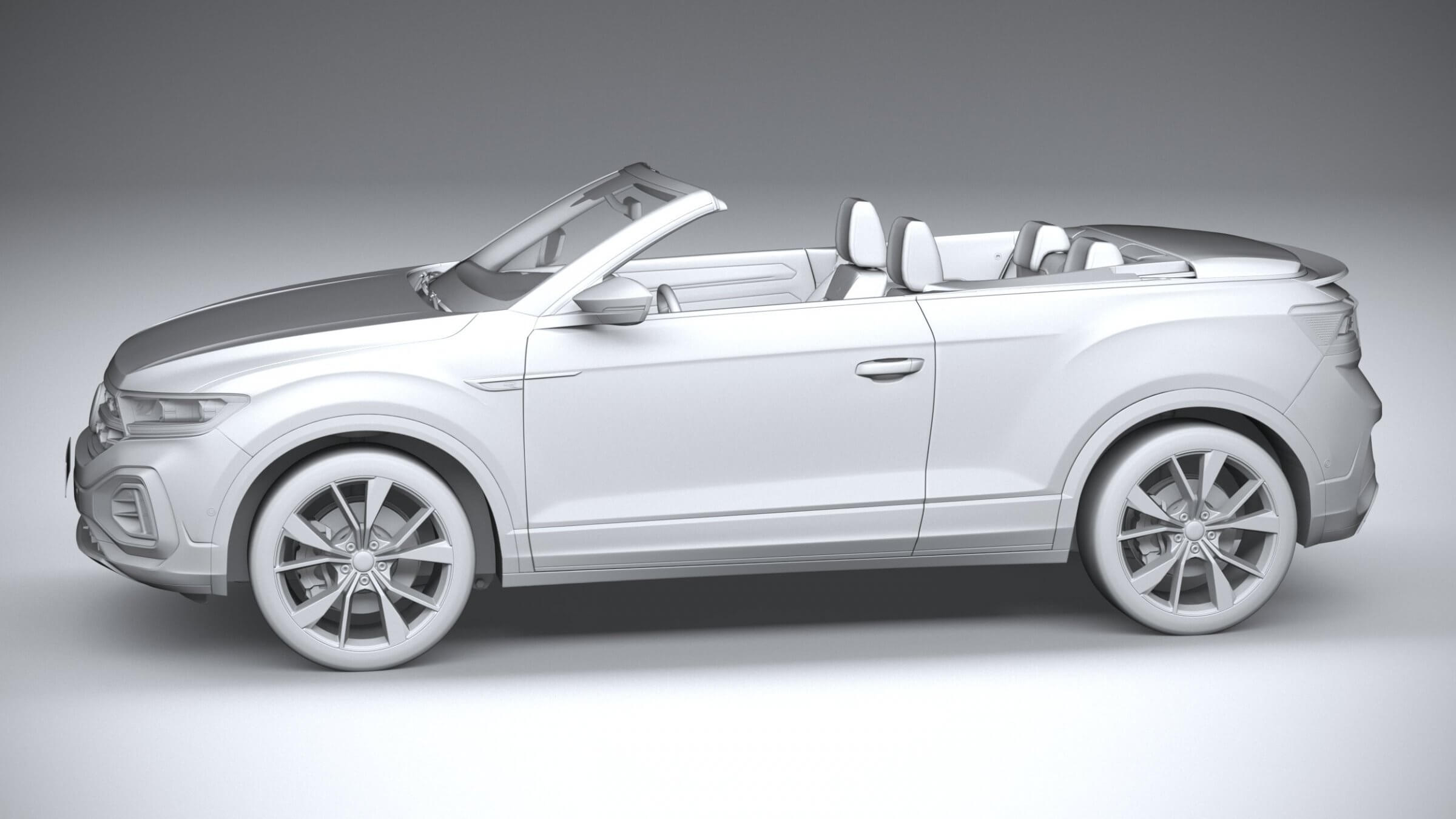 Volkswagen T-Roc Cabrio R-line 2022 3D Model by SQUIR