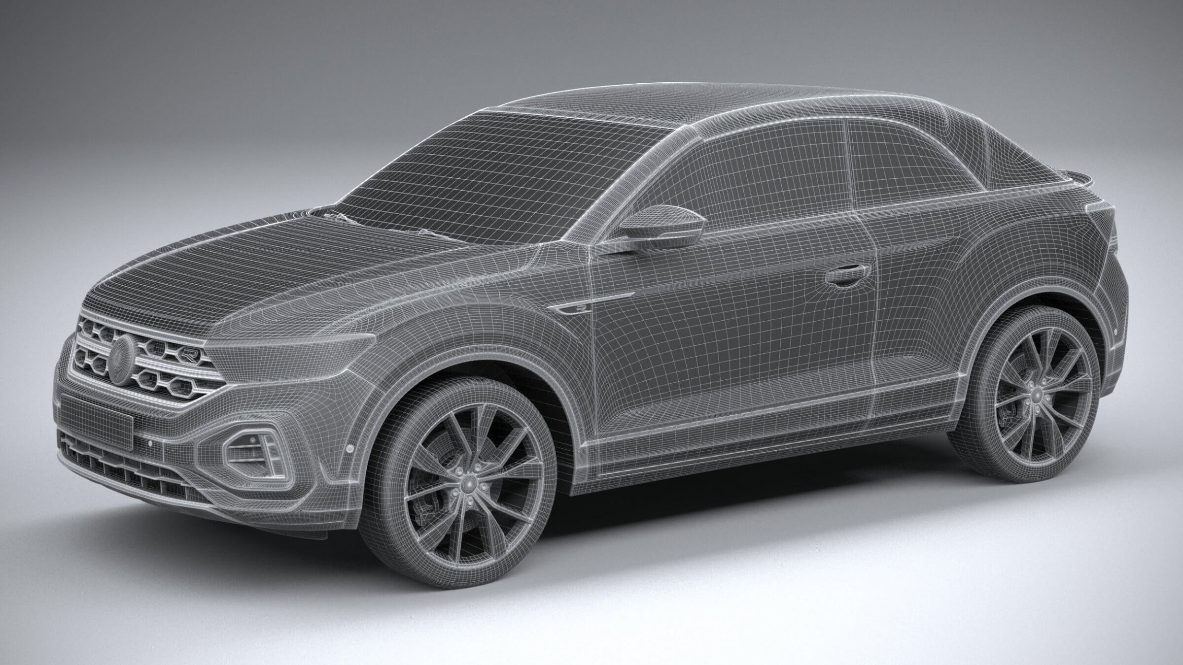 Volkswagen T-Roc Cabrio R-line 2022 3D Model by SQUIR