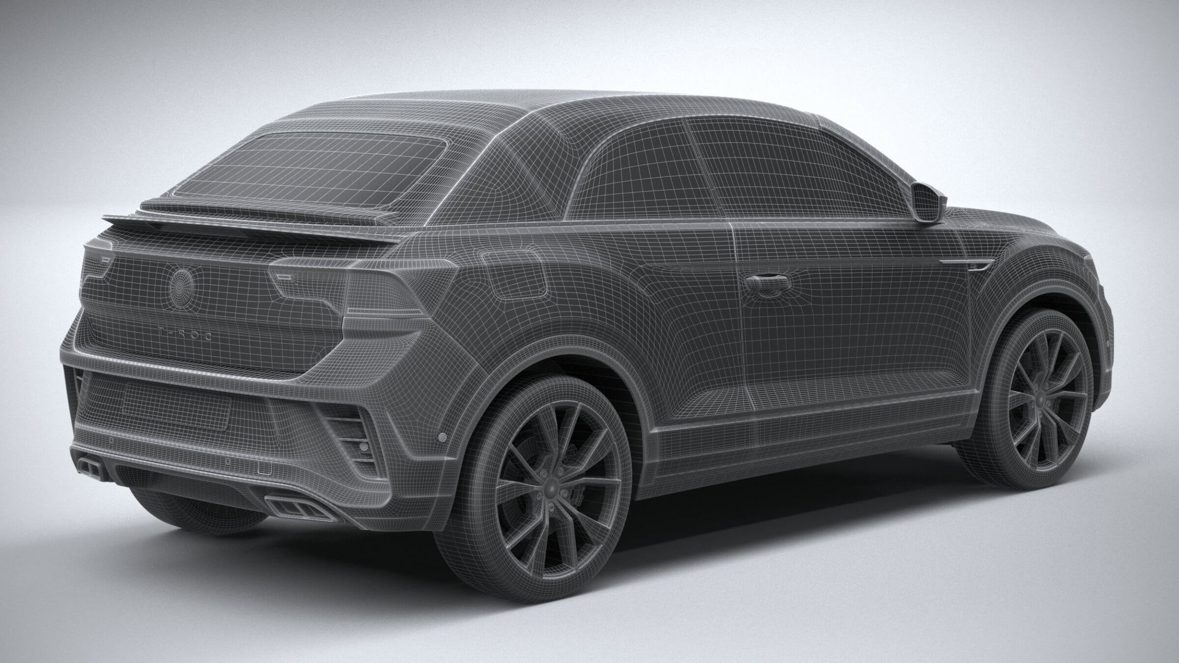 Volkswagen T-Roc Cabrio R-line 2022 3D Model by SQUIR