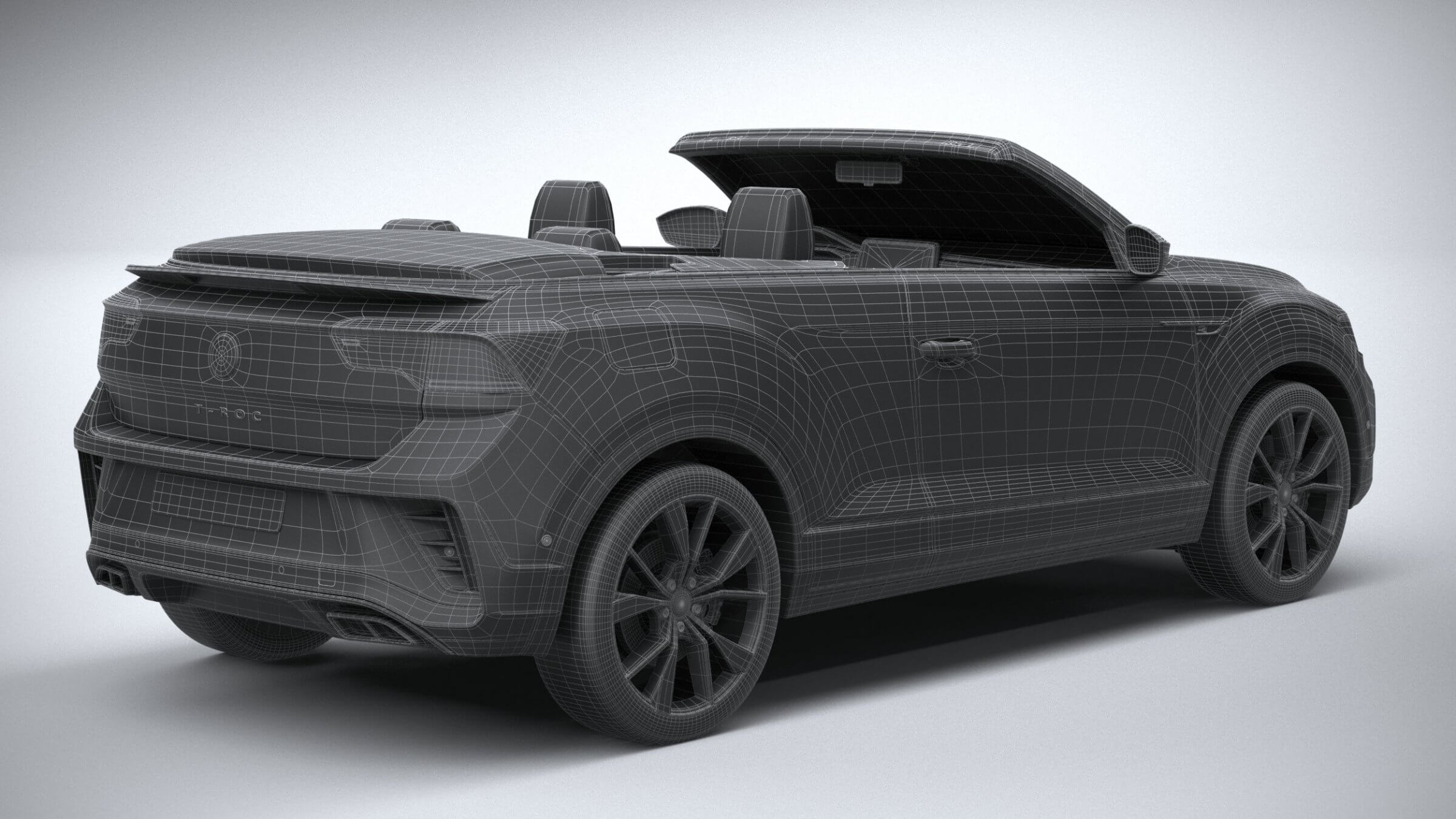 Volkswagen T-Roc Cabrio R-line 2022 3D Model by SQUIR