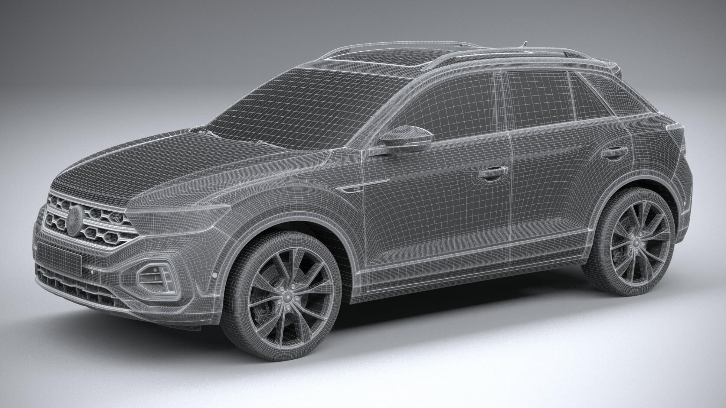 Volkswagen T-Roc R-line 2022 3D Model by SQUIR
