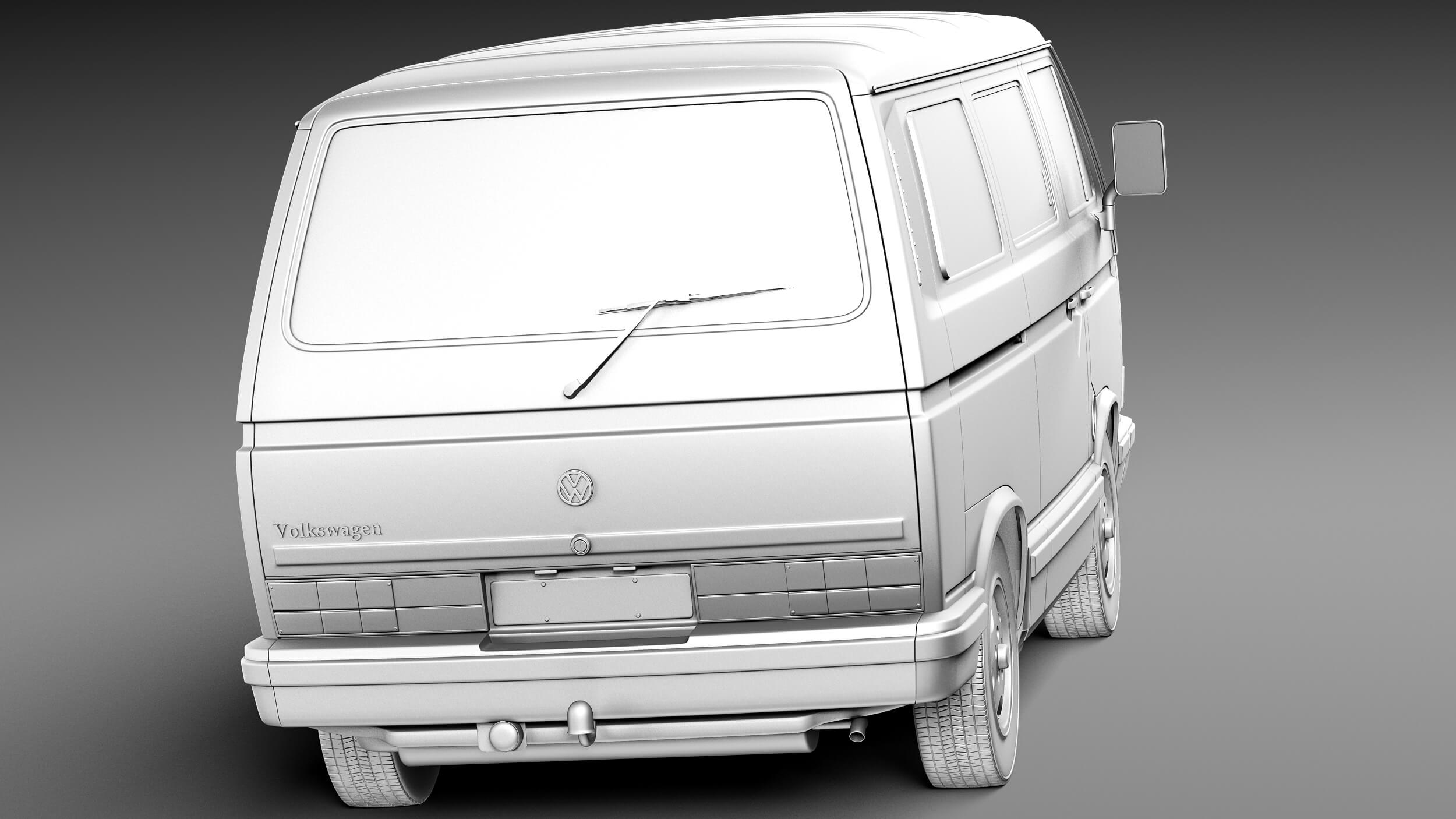 Volkswagen T3 Limited Last Edition 2002 - 3D Model by SQUIR