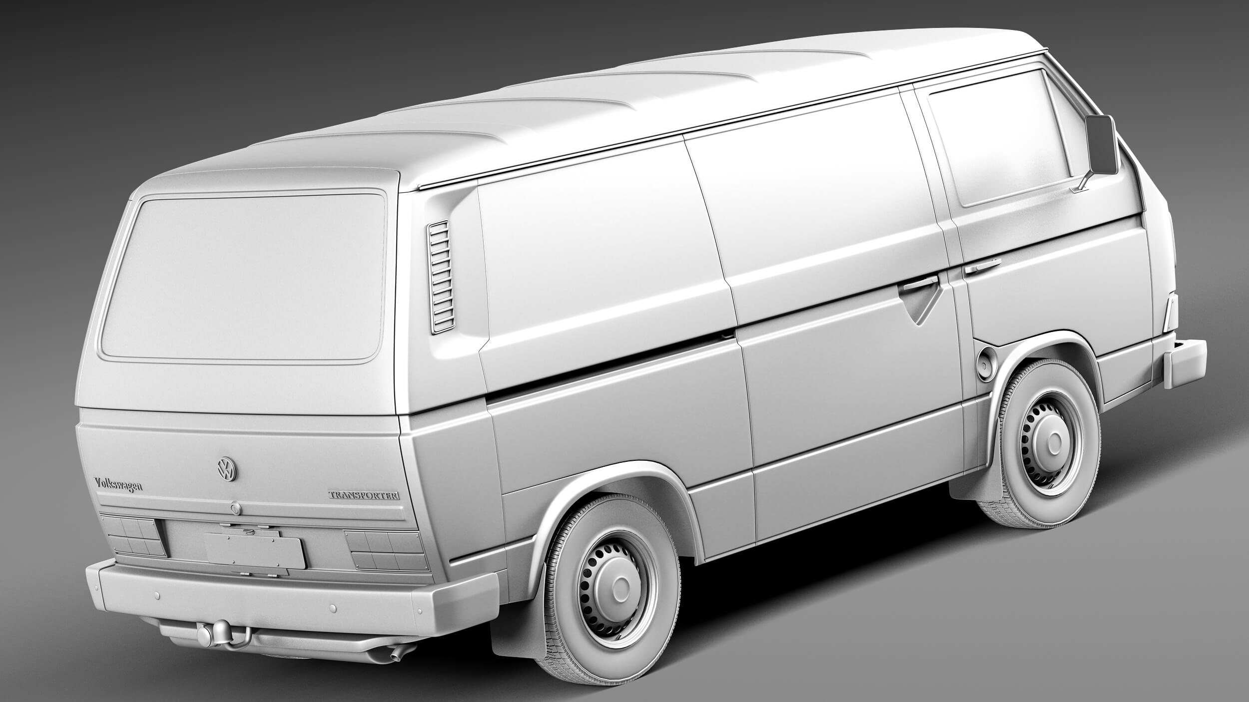 Volkswagen T3 Van 1979-1988 3D Model by SQUIR